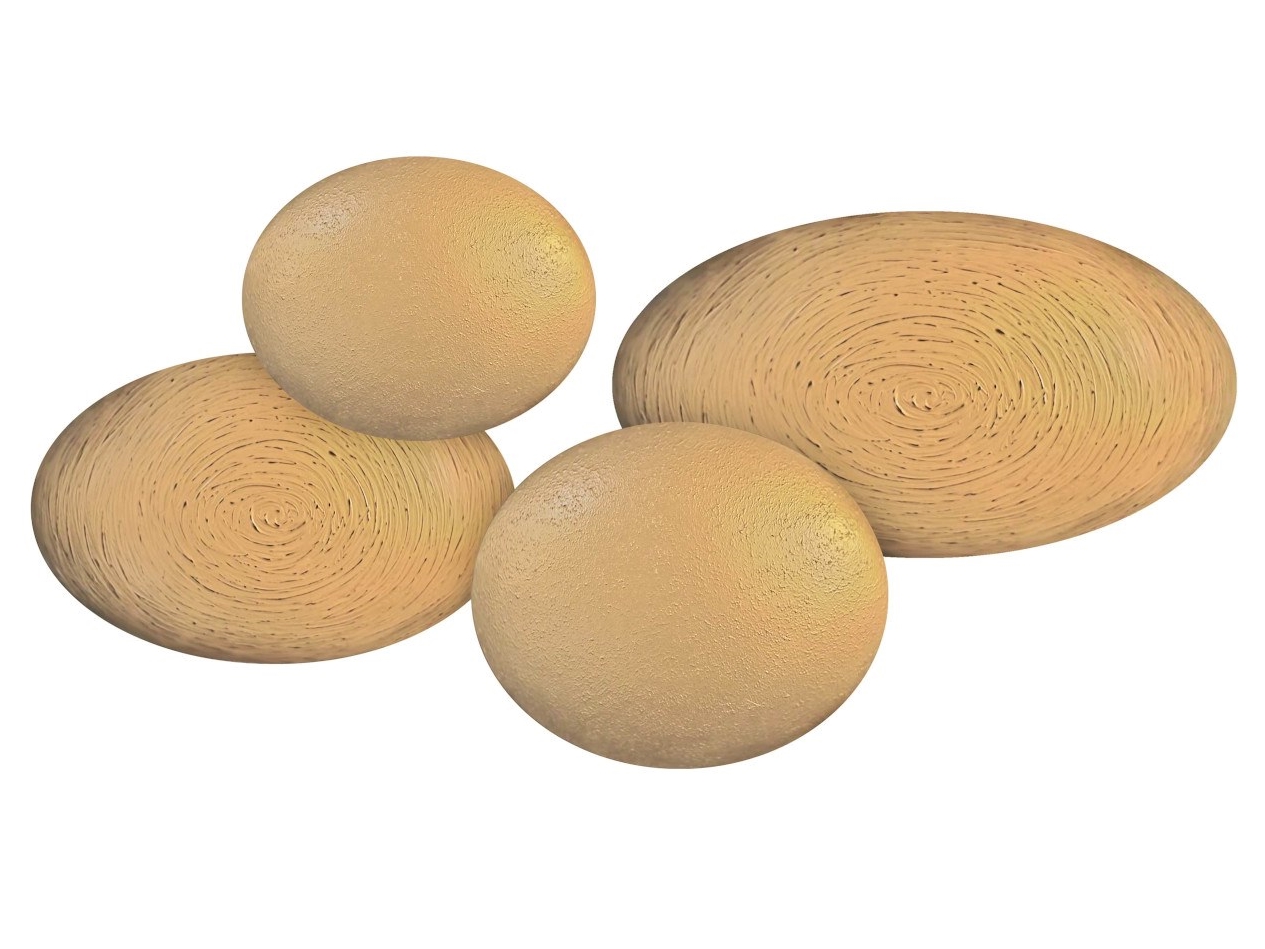 LED fiberglass wall light STONES By GANSK