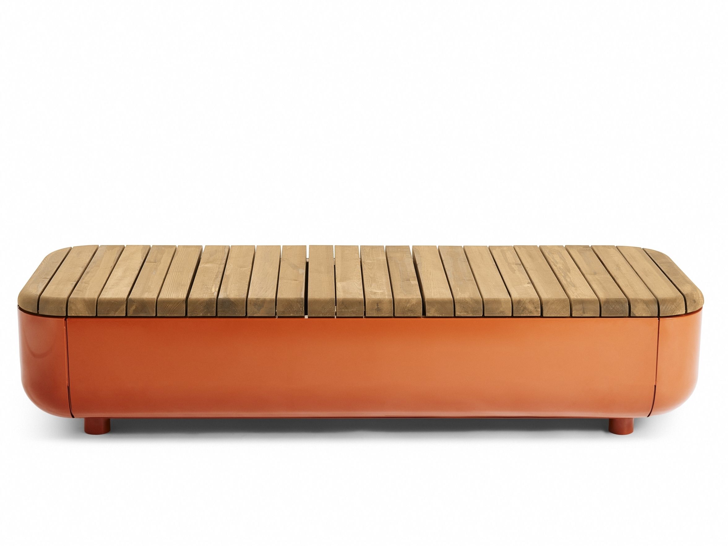 Steel and wood Bench STONES By VESTRE