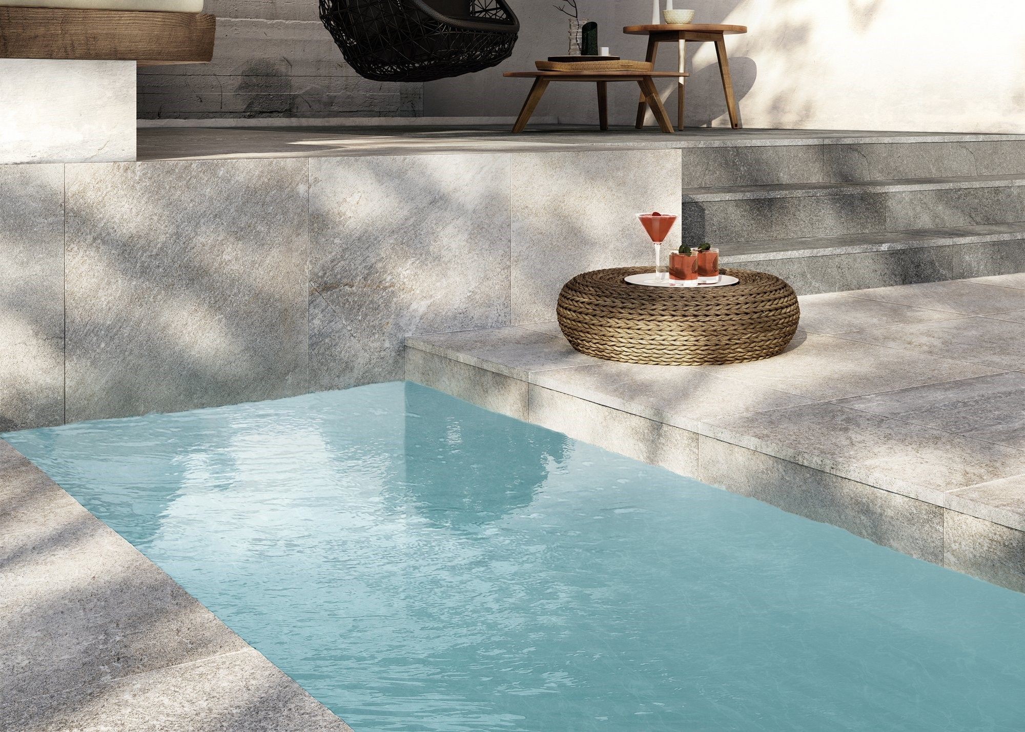 STOORM T20 Porcelain stoneware outdoor floor tiles with stone effect By Supergres