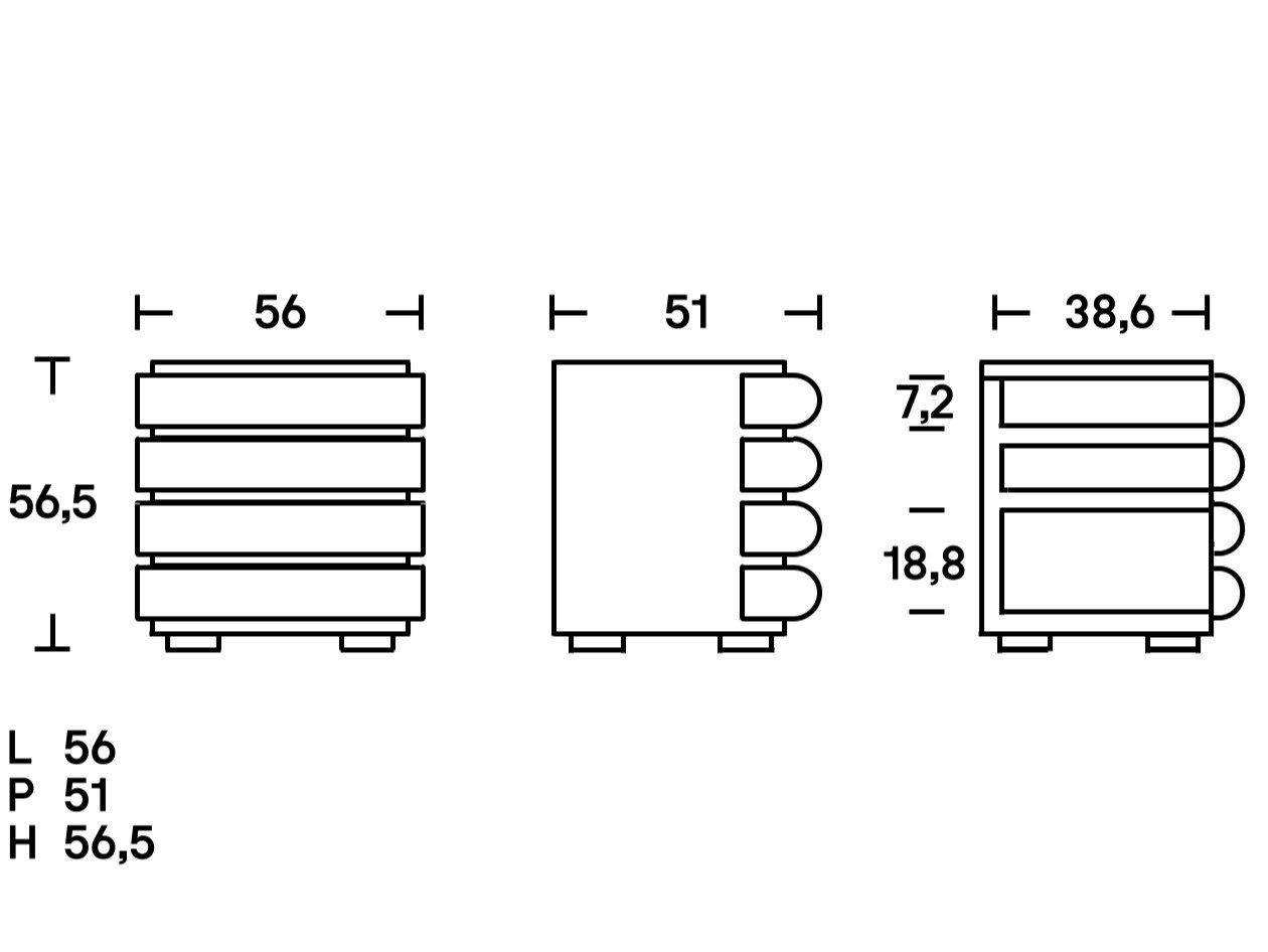 STORET | Bedside table Storet Collection By ACERBIS design Nanda Vigo