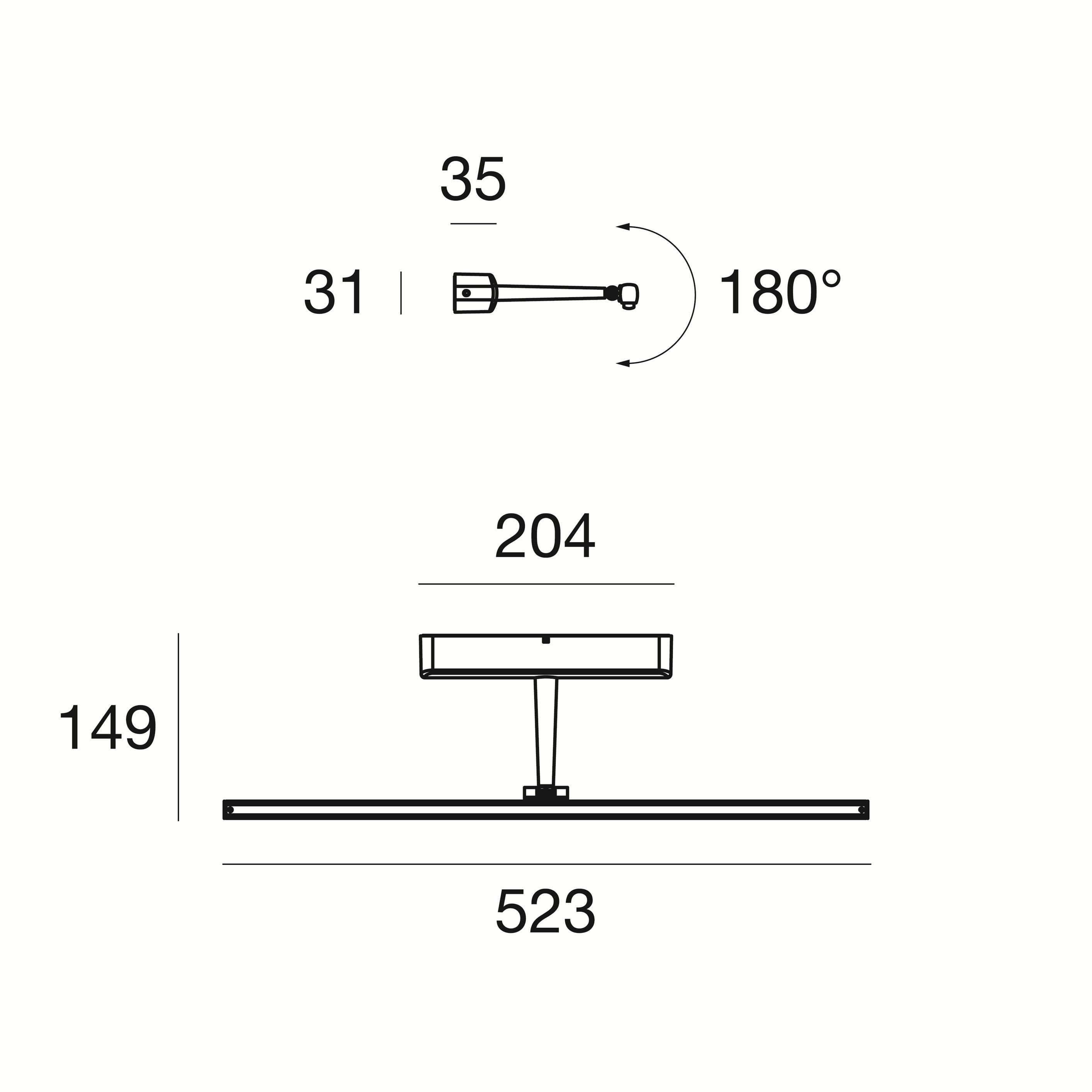 Applique murale à LED en ABS STRAIGHT_W Collection Straight By Linea ...