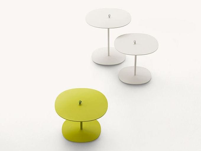 Round aluminium garden side table STRAP By Paola Lenti design Victor ...