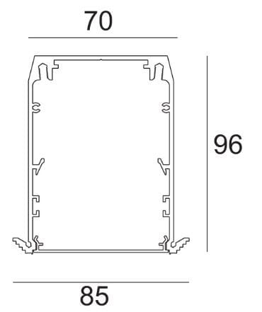 STREAMLINER TRIMLESS linear lighting profile By Delta Light