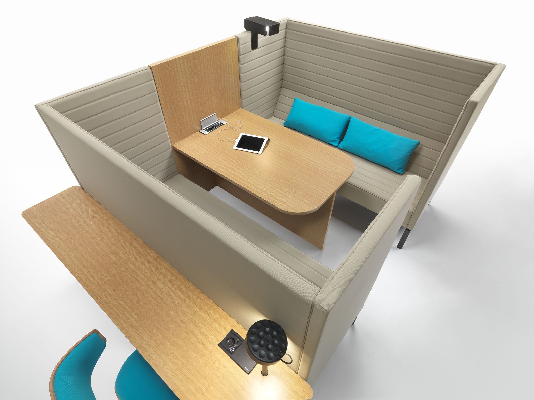 STRIPES BOX | Office booth By Marelli design Jérôme Gauthier