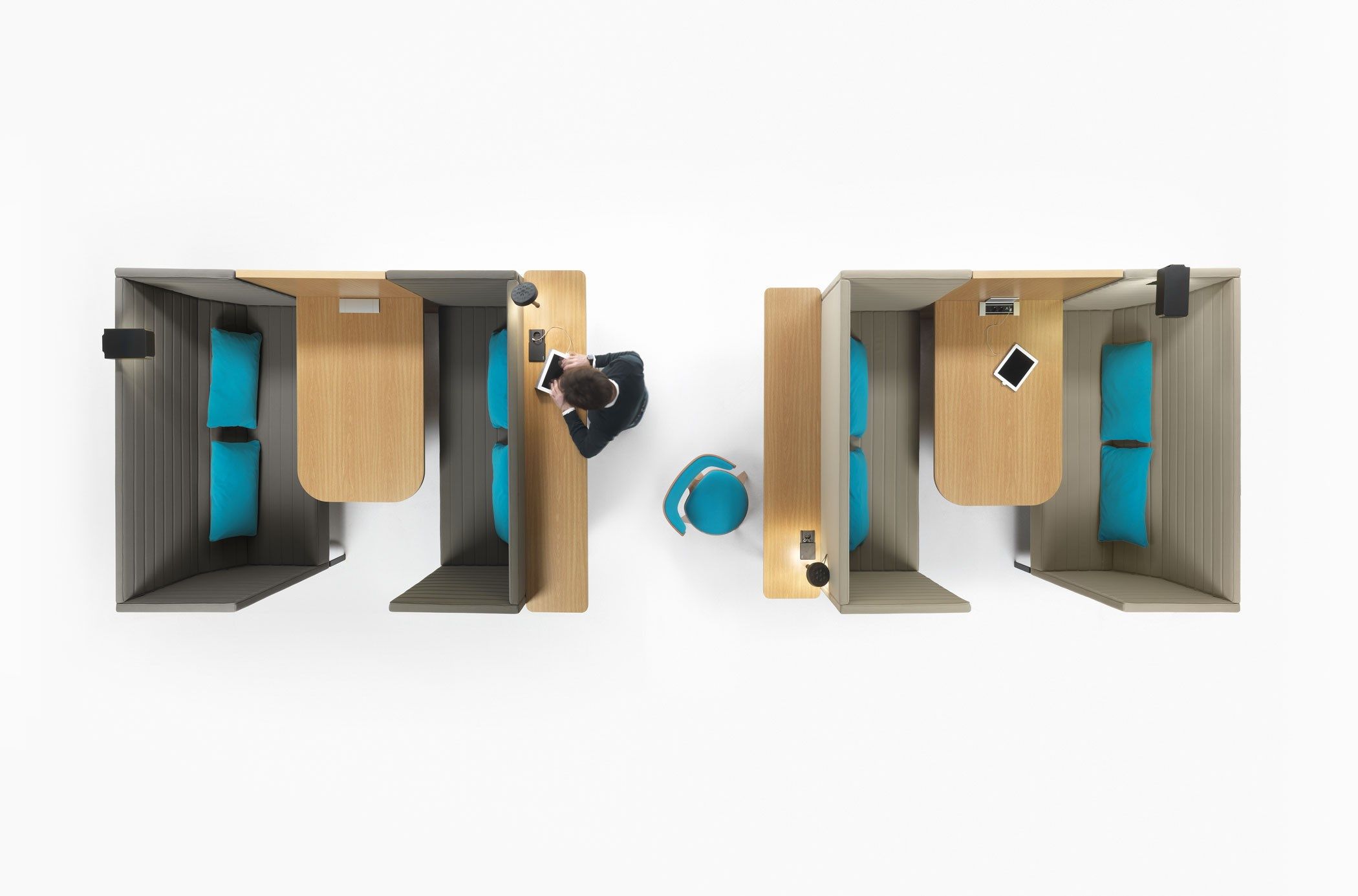 STRIPES BOX | Cabine de bureau By Marelli design Jérôme Gauthier