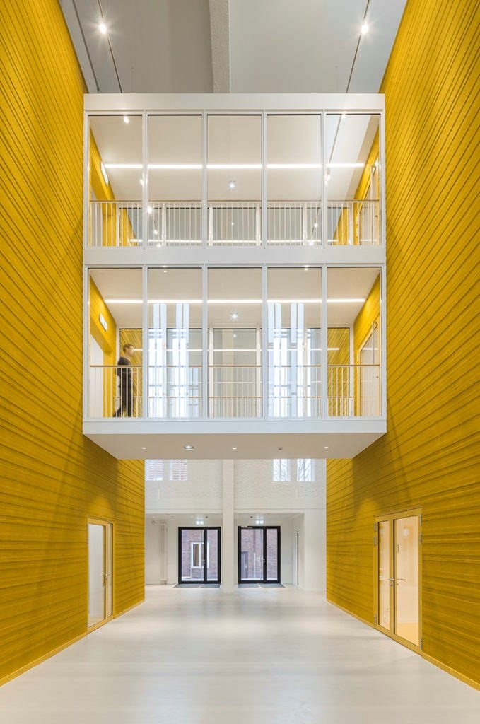 STRIPES Acoustic wool felt fabric By BUXKIN