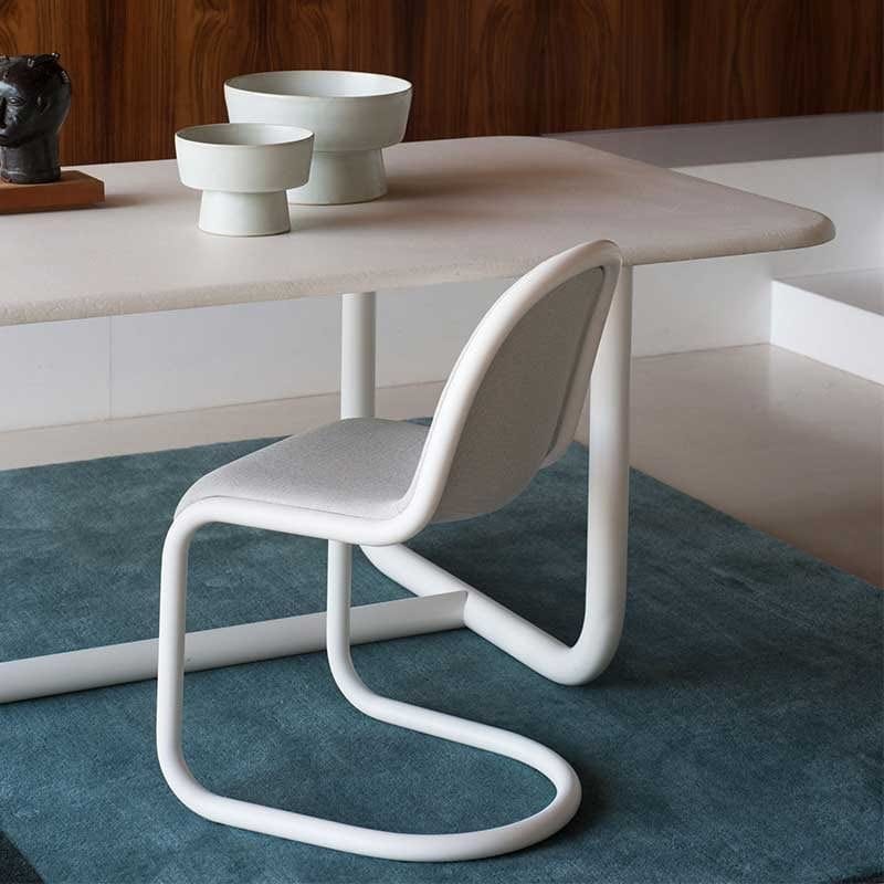 STRONG Sled base steel chair with integrated cushion By Desalto ...