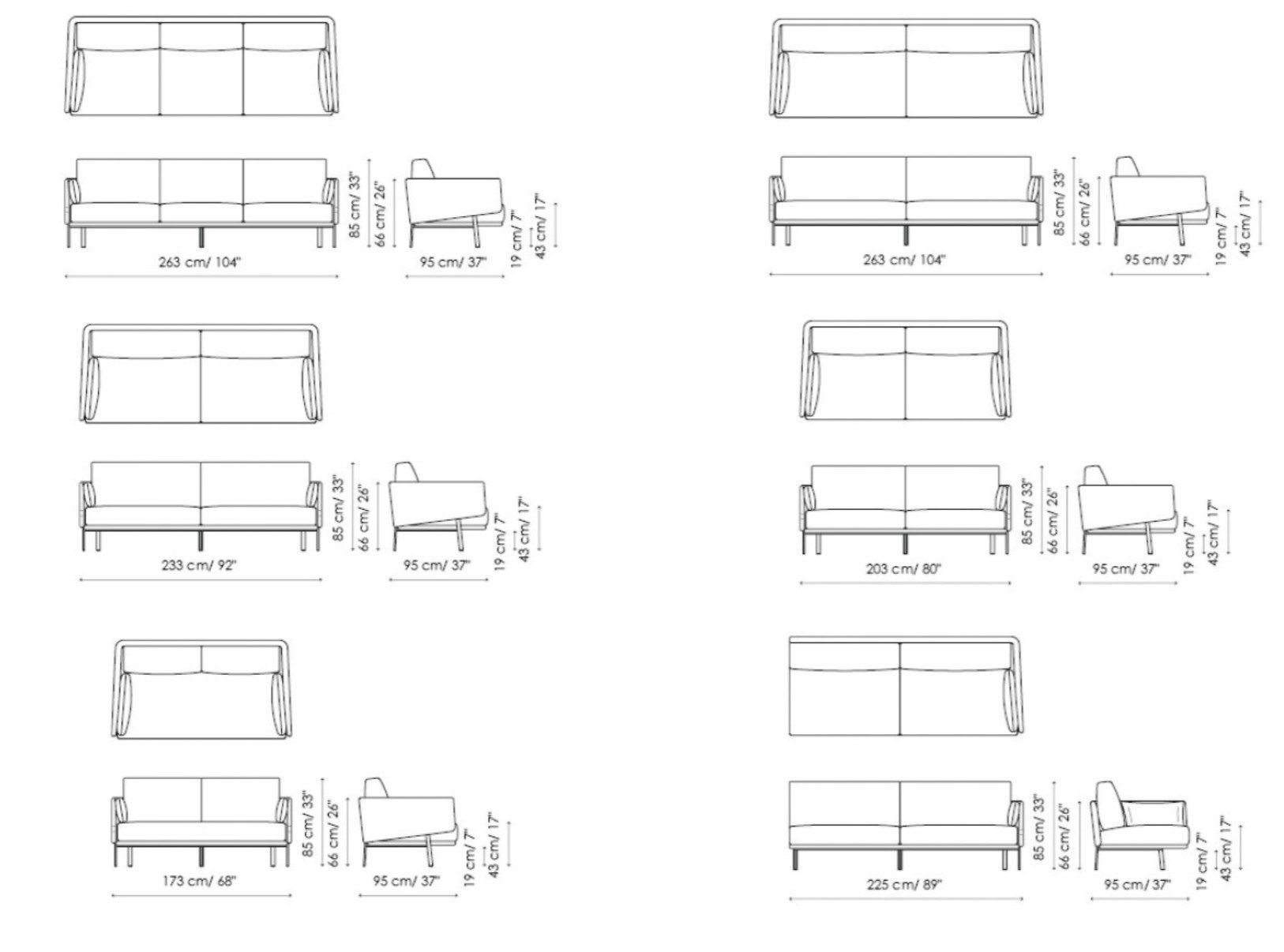 STRUCTURE | Upholstered sofa By Bonaldo design Alain Gilles