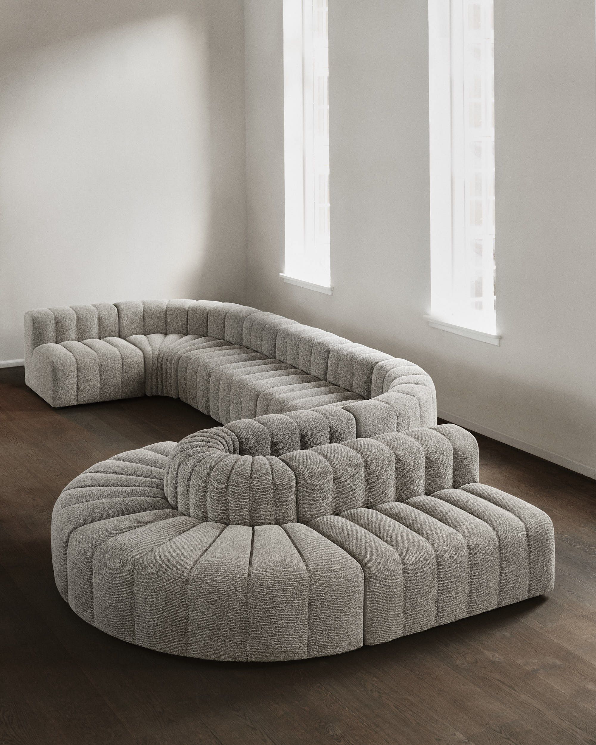 STUDIO 8 Modular curved fabric sofa By NORR11