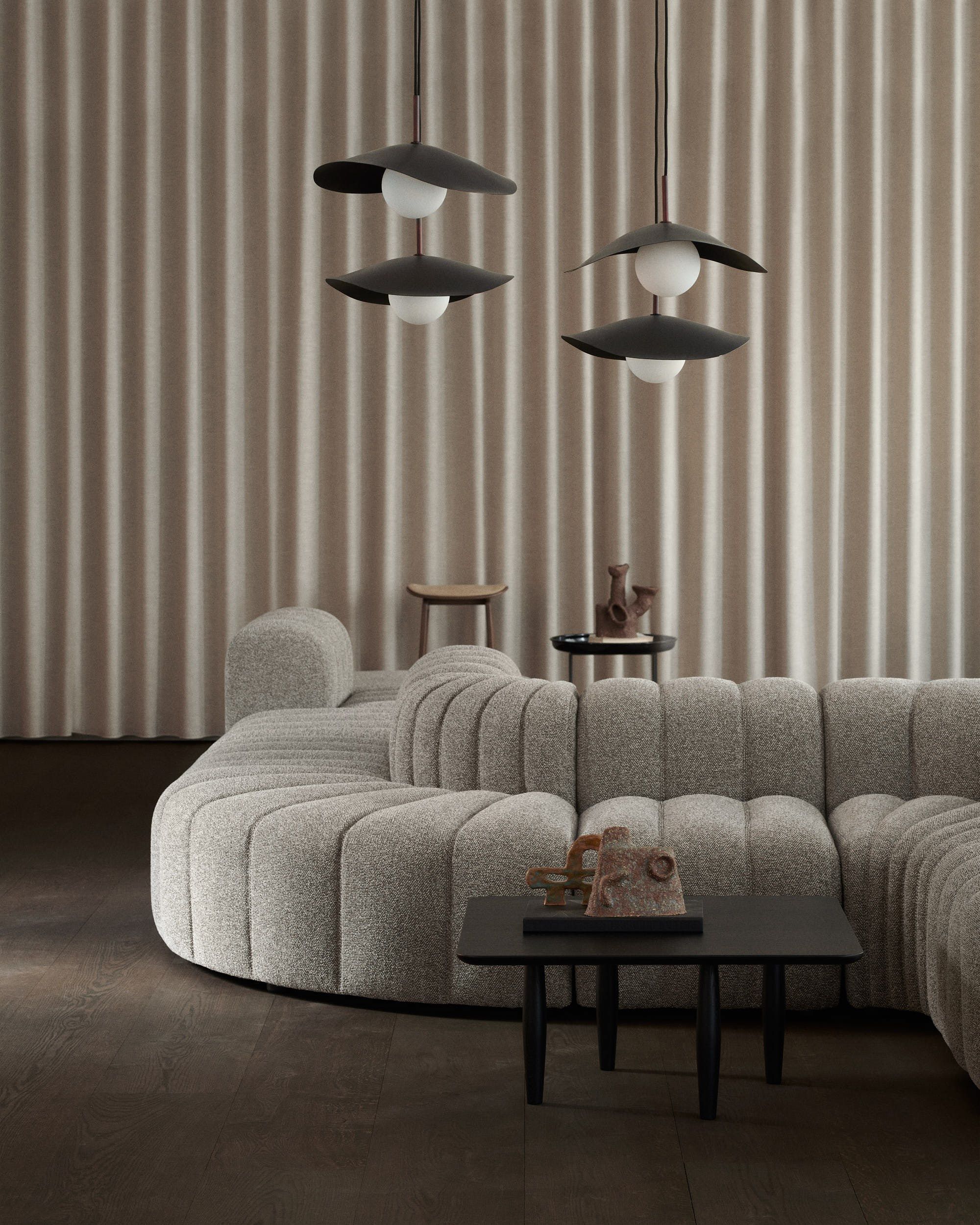 STUDIO 8 Modular curved fabric sofa By NORR11