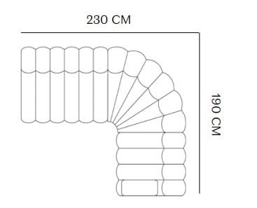 Corner modular Sunbrella® garden sofa STUDIO OUTDOOR 4 By NORR11