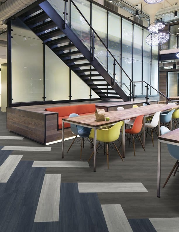 Ecological resilient vinyl flooring STUDIO SET By Interface®