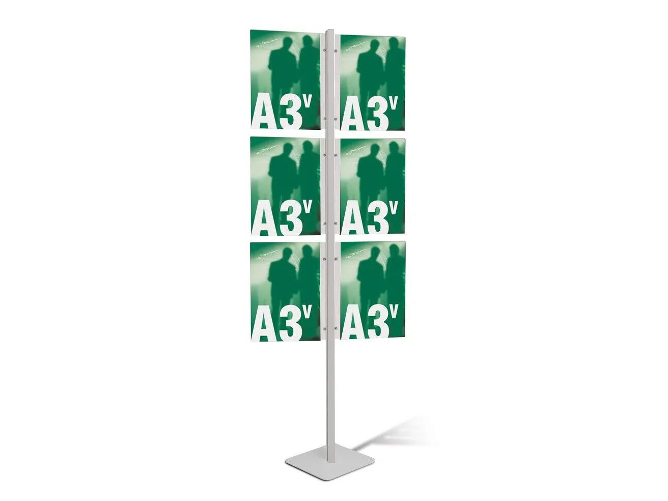 INUNO EXHIBITOR POSTER A3 Floor-standing double-sided aluminium display ...