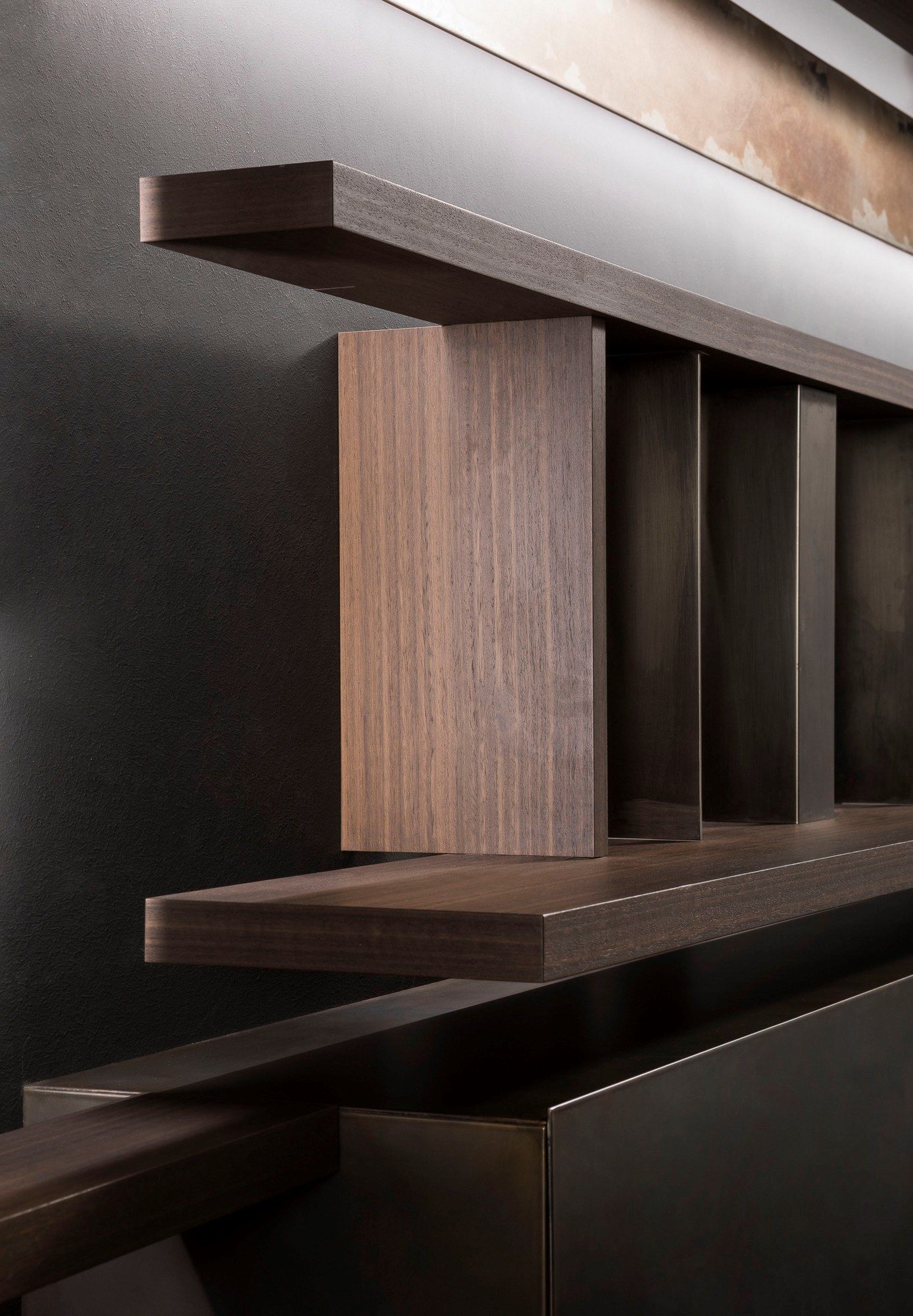 STYLE SET Sectional solid wood bookcase By Henge | design Massimo Castagna