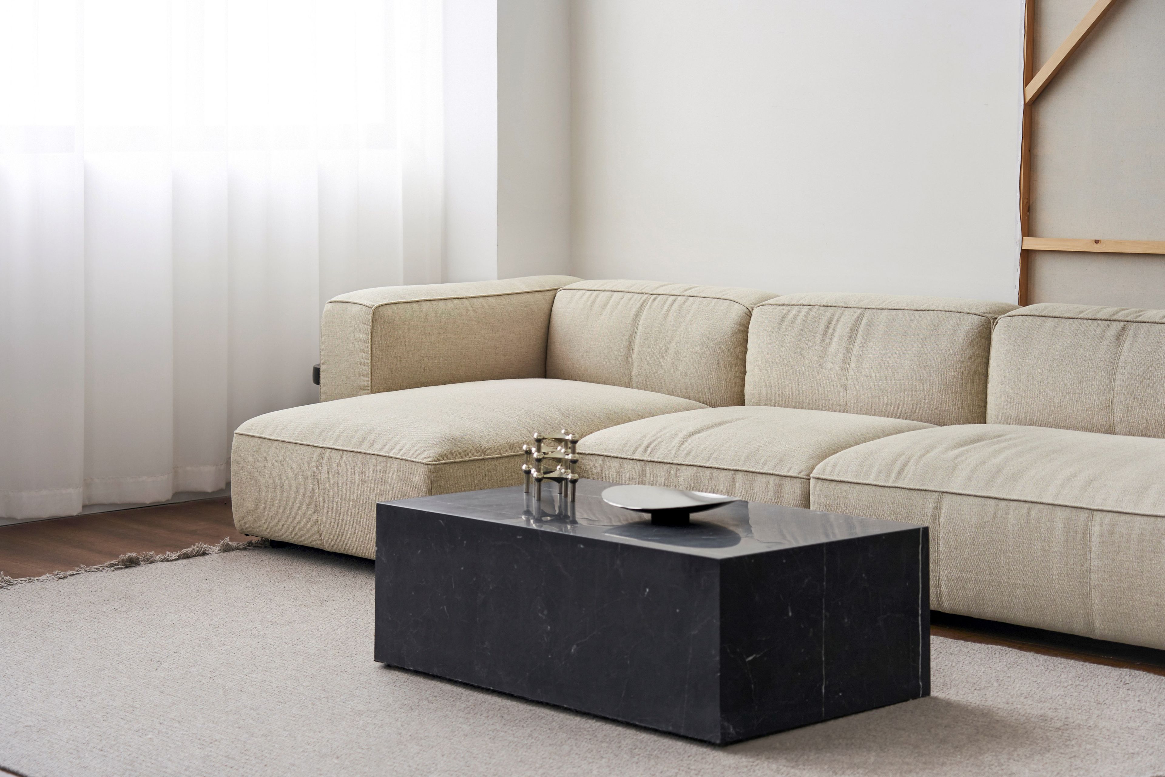 SUGAR CUBES | Coffee table for living room Low rectangular wood veneer ...