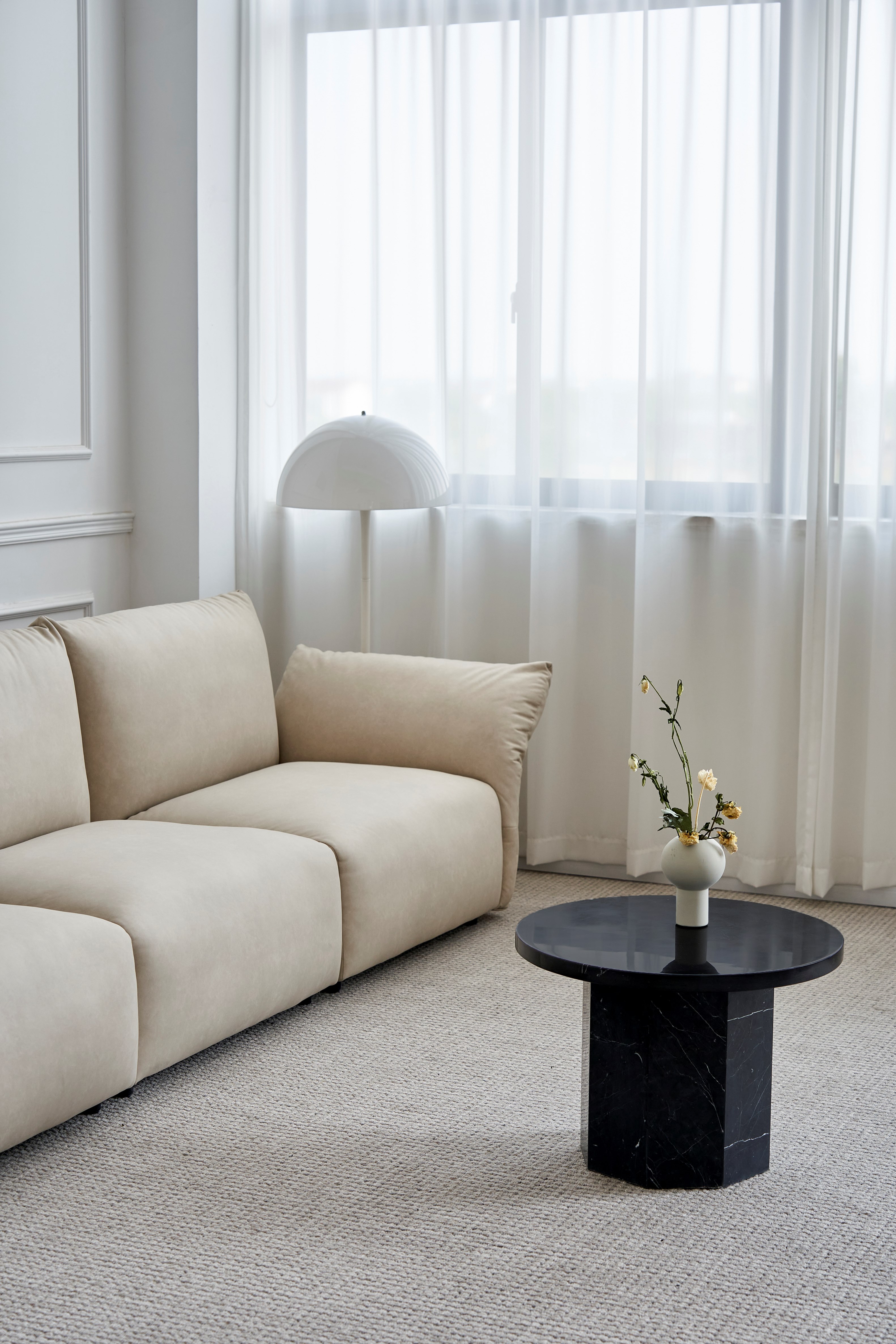SUGAR CUBES | Round coffee table Round wood veneer coffee table for ...