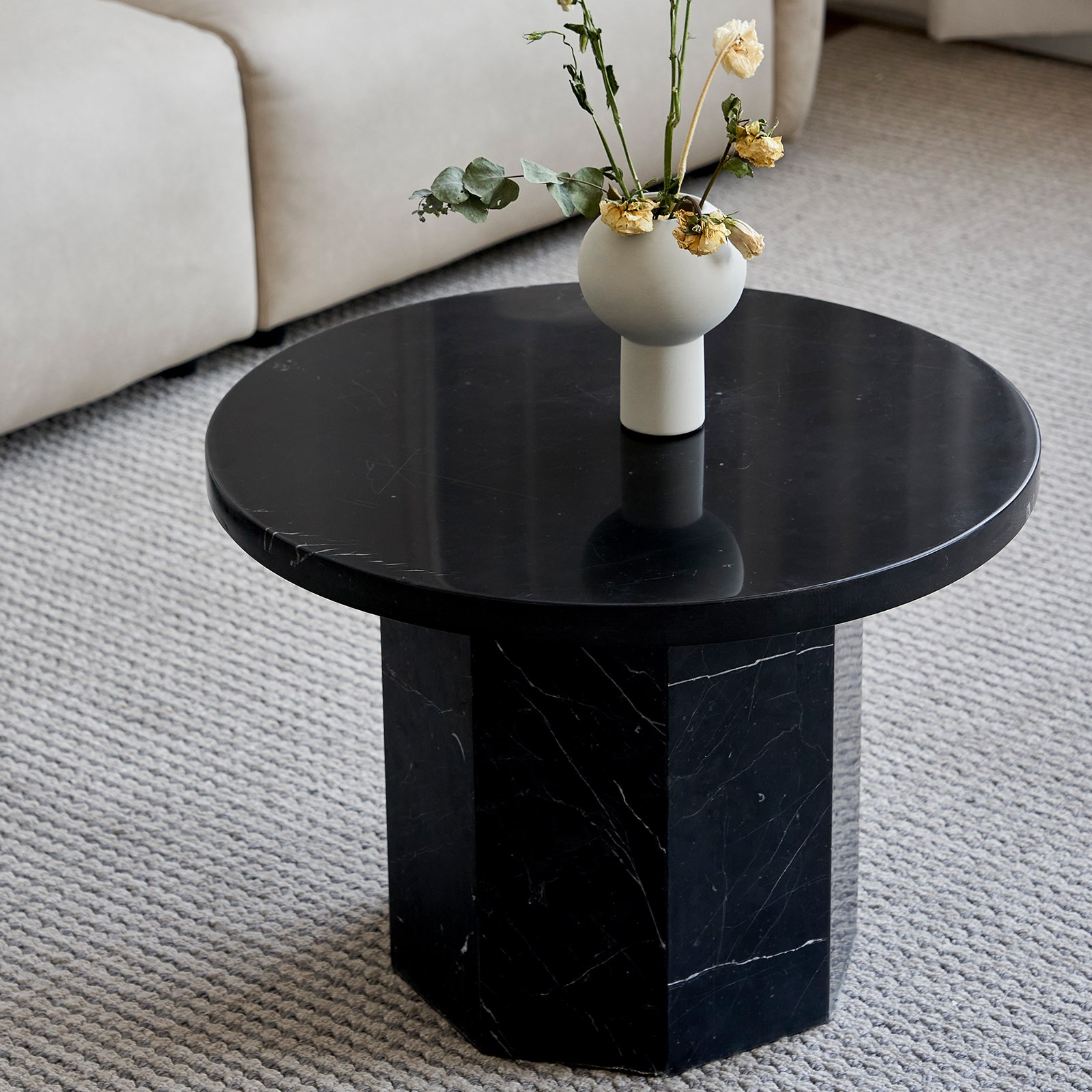 SUGAR CUBES | Round coffee table Round wood veneer coffee table for ...