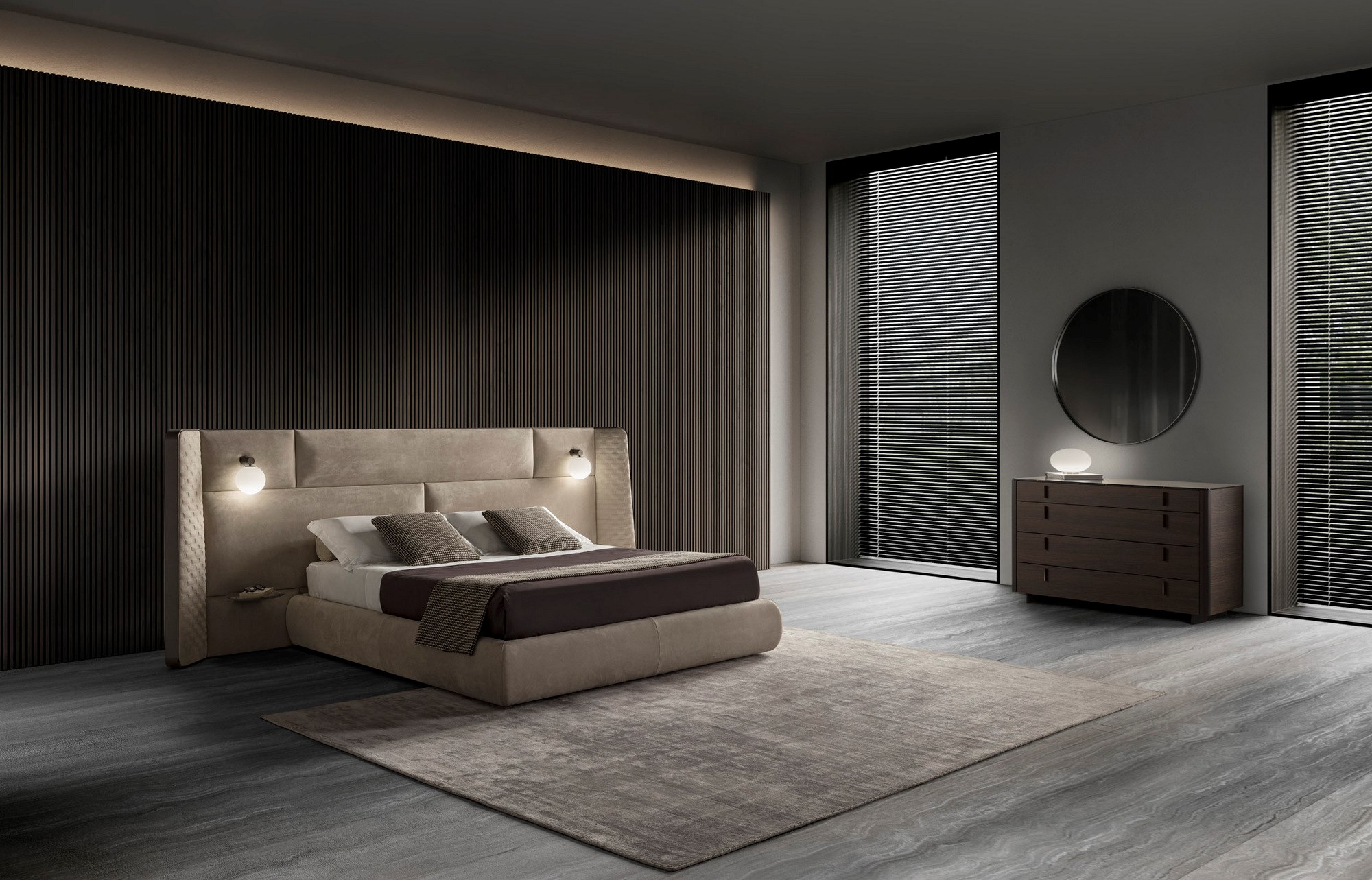 SUITE Bed By Conte - Italian Bed Design | design Giovanni Pesce