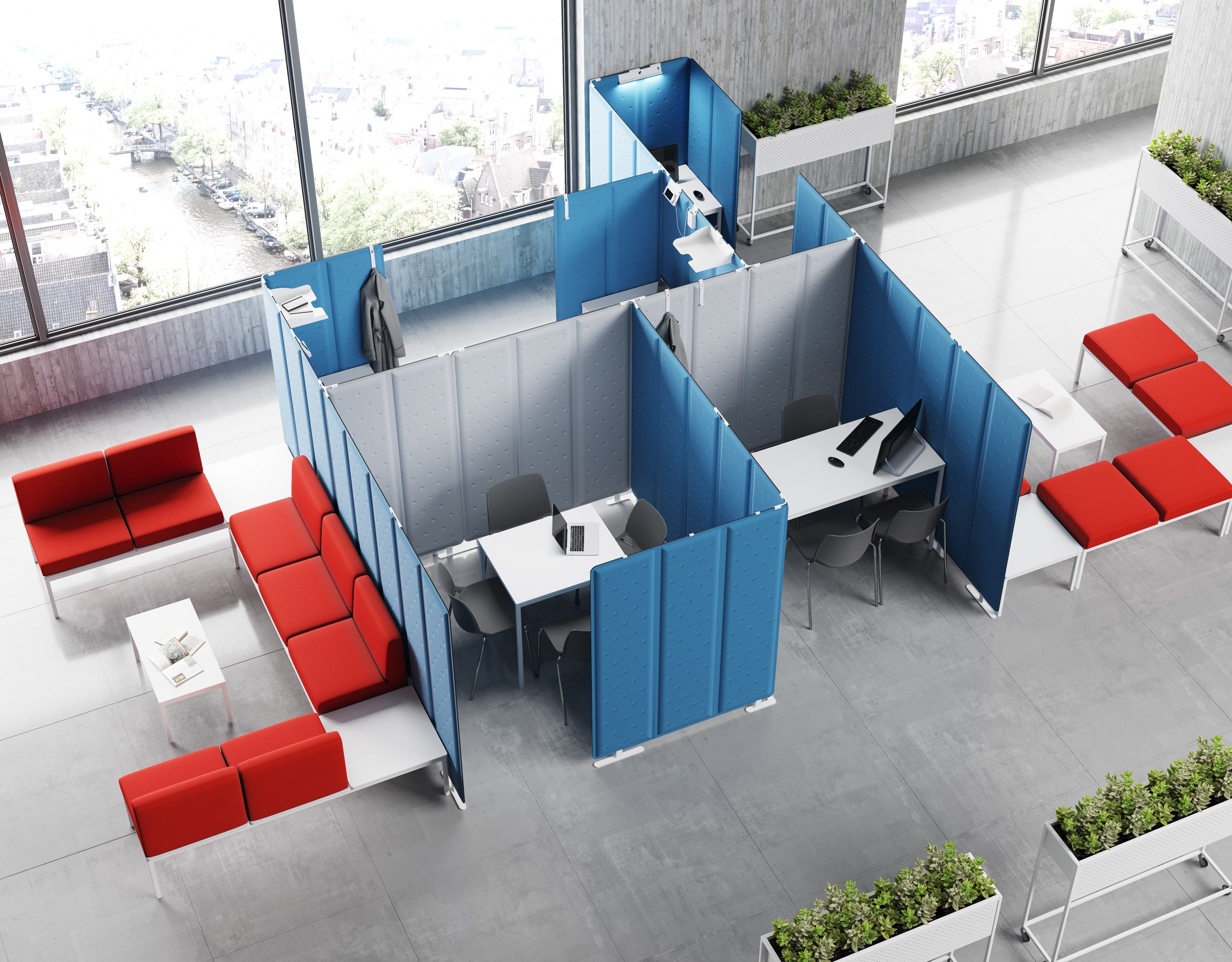 SUITE | Rectangular office desk Suite Collection By Steelbox by ...