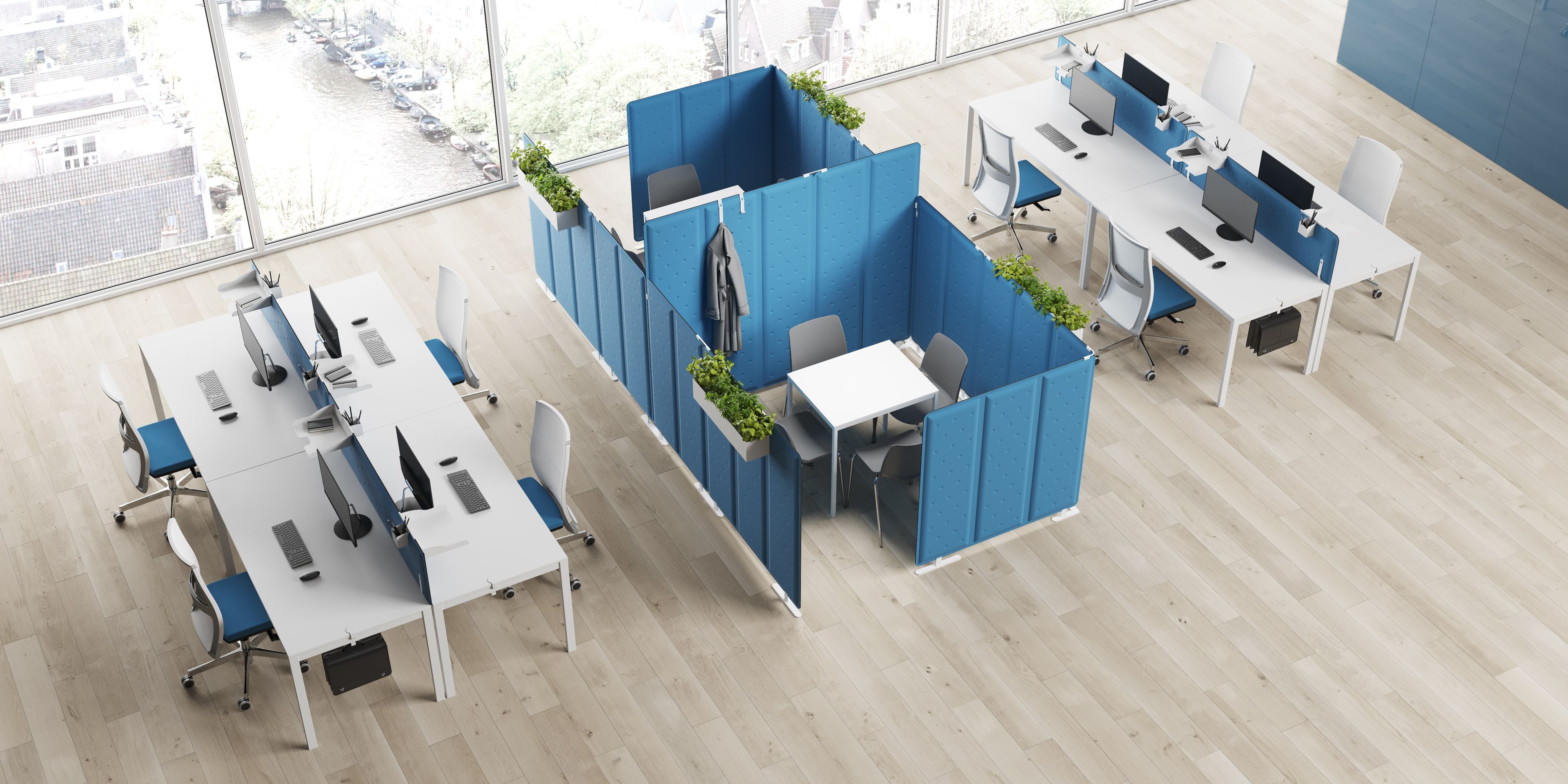 SUITE Rectangular writing desk By Steelbox by Metalway | design Roberto ...