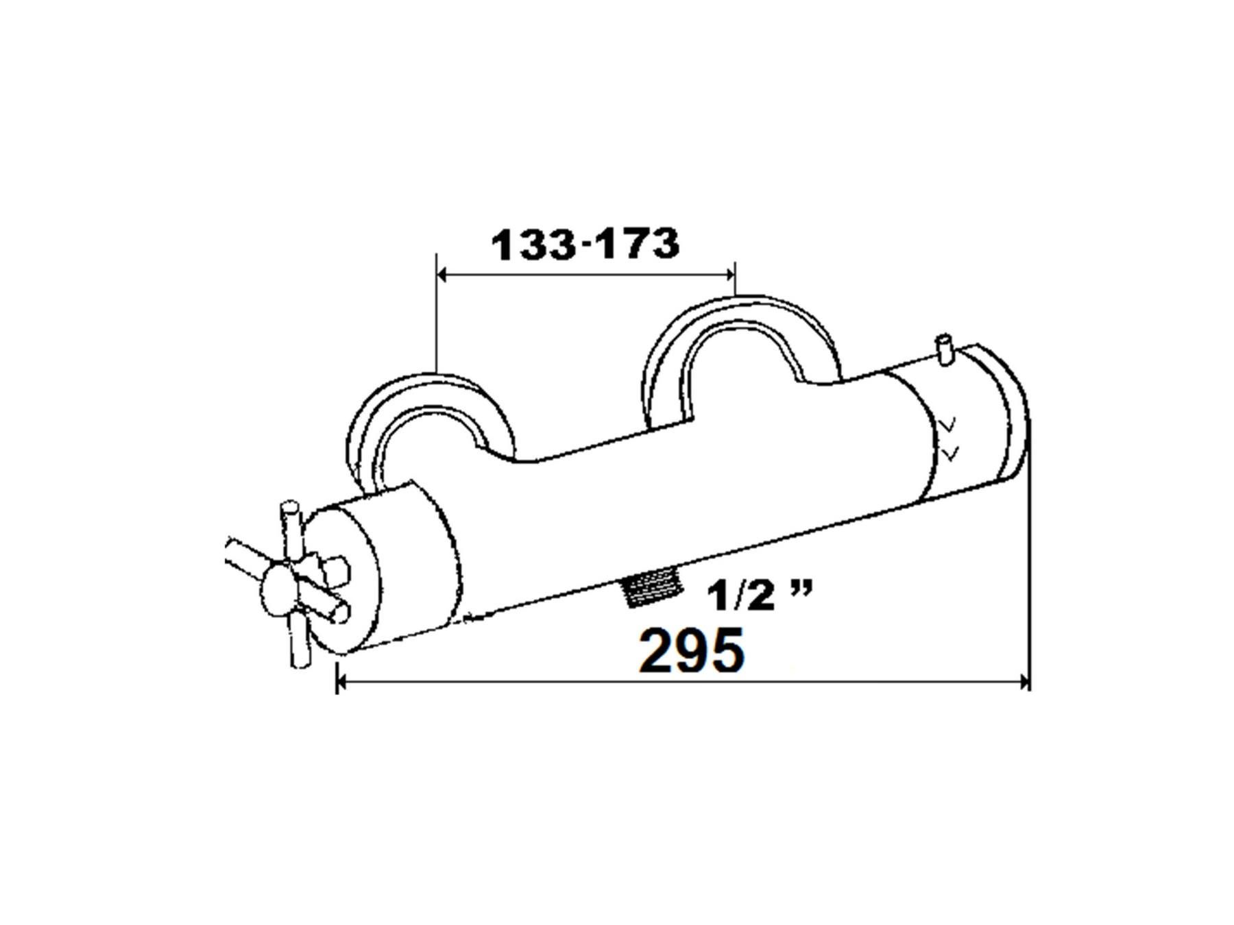SULLY Torneira para duche com 2 furos By rvb