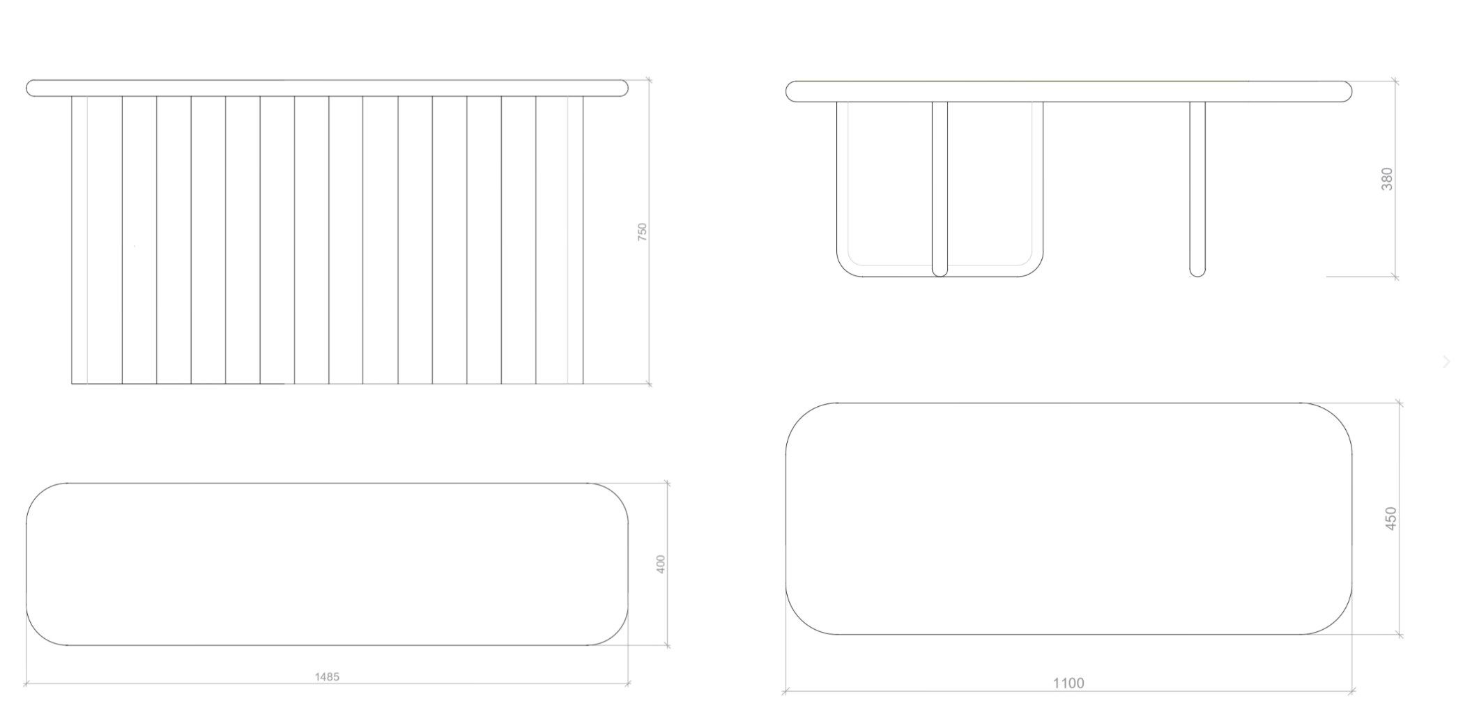 SUMINAGASHI Console rectangulaire en MDF By DONNA Furniture | design ...