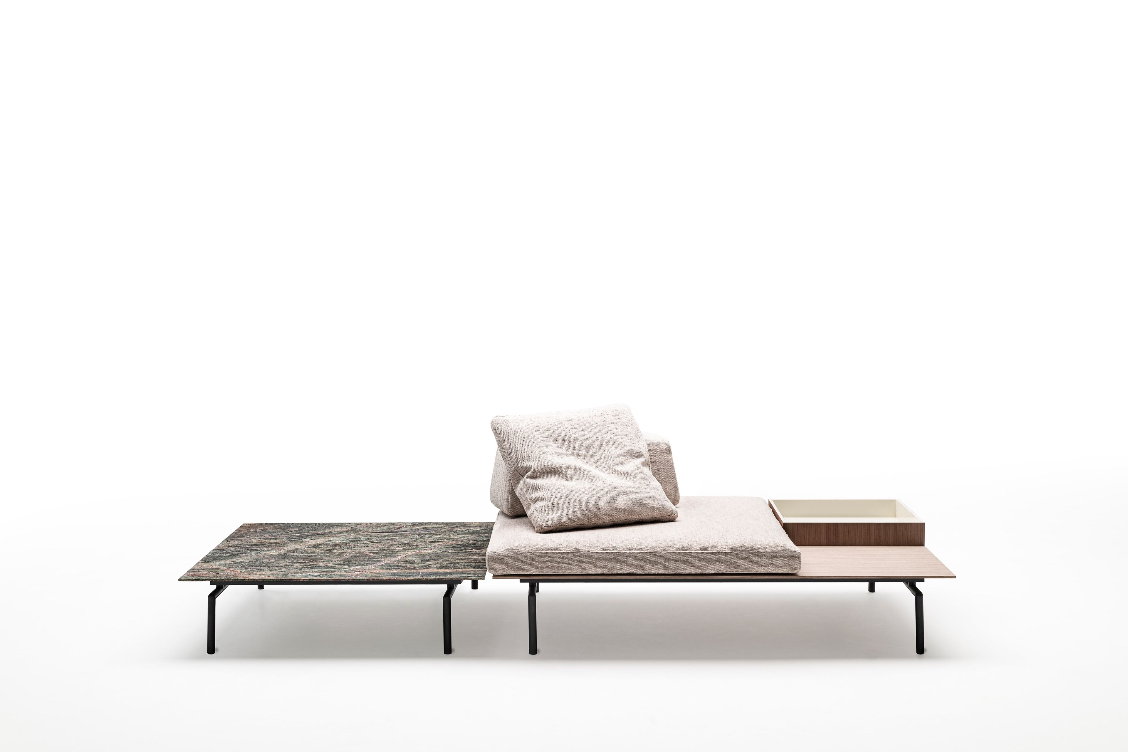 SUMO Modular bench with back By Living Divani | design Piero Lissoni