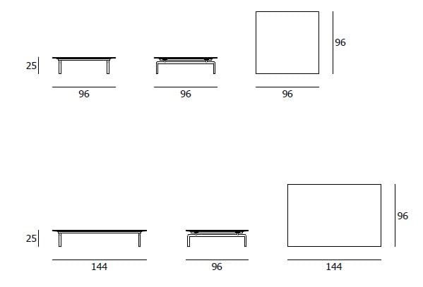 SUMO | Low table By Living Divani design Piero Lissoni