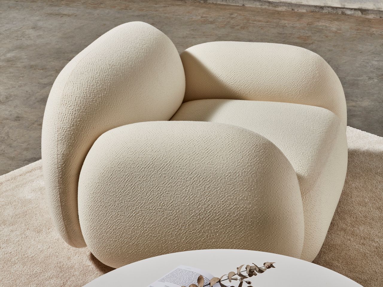 SUNDAE Fabric armchair with armrests By DesignByThem | design Jason Ju