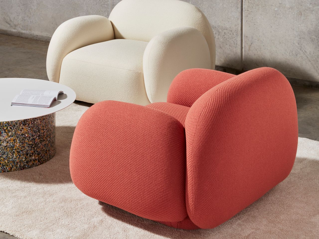SUNDAE Fabric armchair with armrests By DesignByThem | design Jason Ju