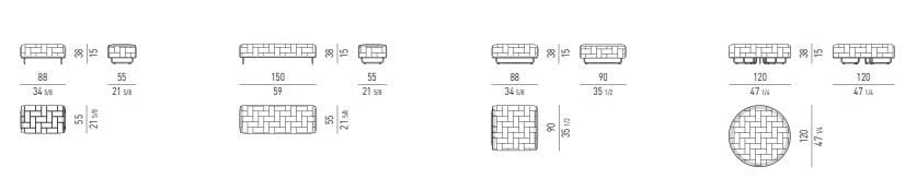 SUNRAY LUKE 花园长凳 By Minotti | design Rodolfo Dordoni