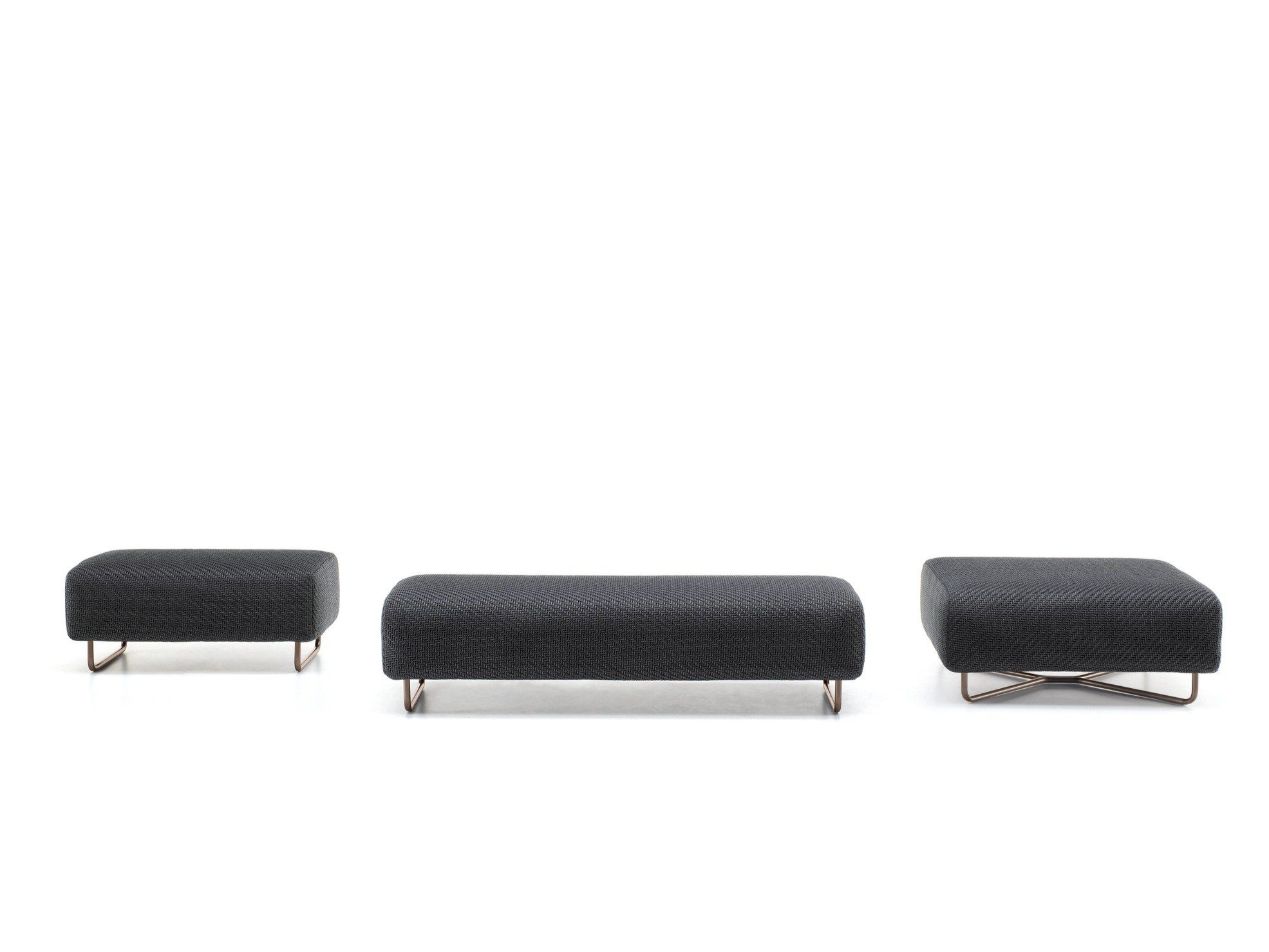 Fabric garden bench SUNRAY LUKE Sunray Collection By Minotti design Rodolfo Dordoni