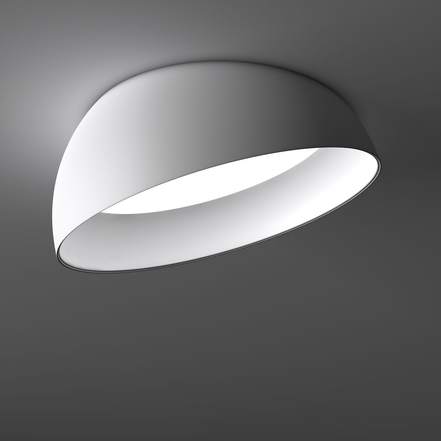 SUPERDOME RECESSED LED semi-inset ceiling lamp By Delta Light
