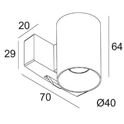 SUPERLOOP-FIX 40 MDL Track-Light By Delta Light