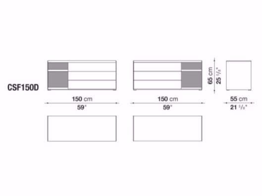 SURFACE Storage units with drawers By B&B Italia | design Vincent Van ...