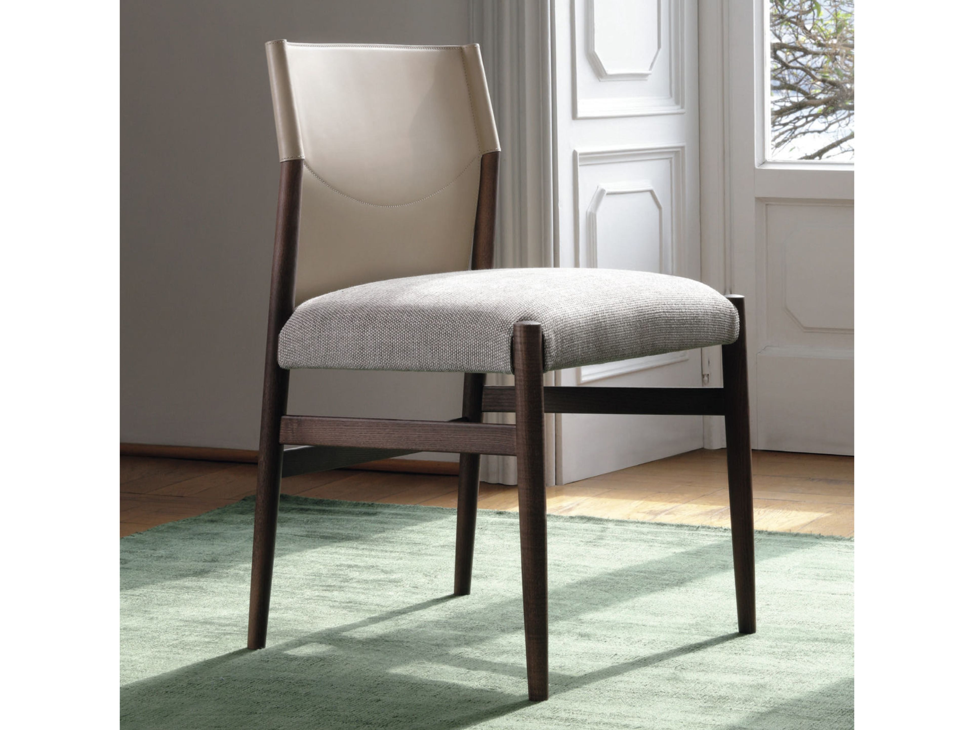SVEVA | Chair Solid wood chair and cuoietto leather back By Porada ...