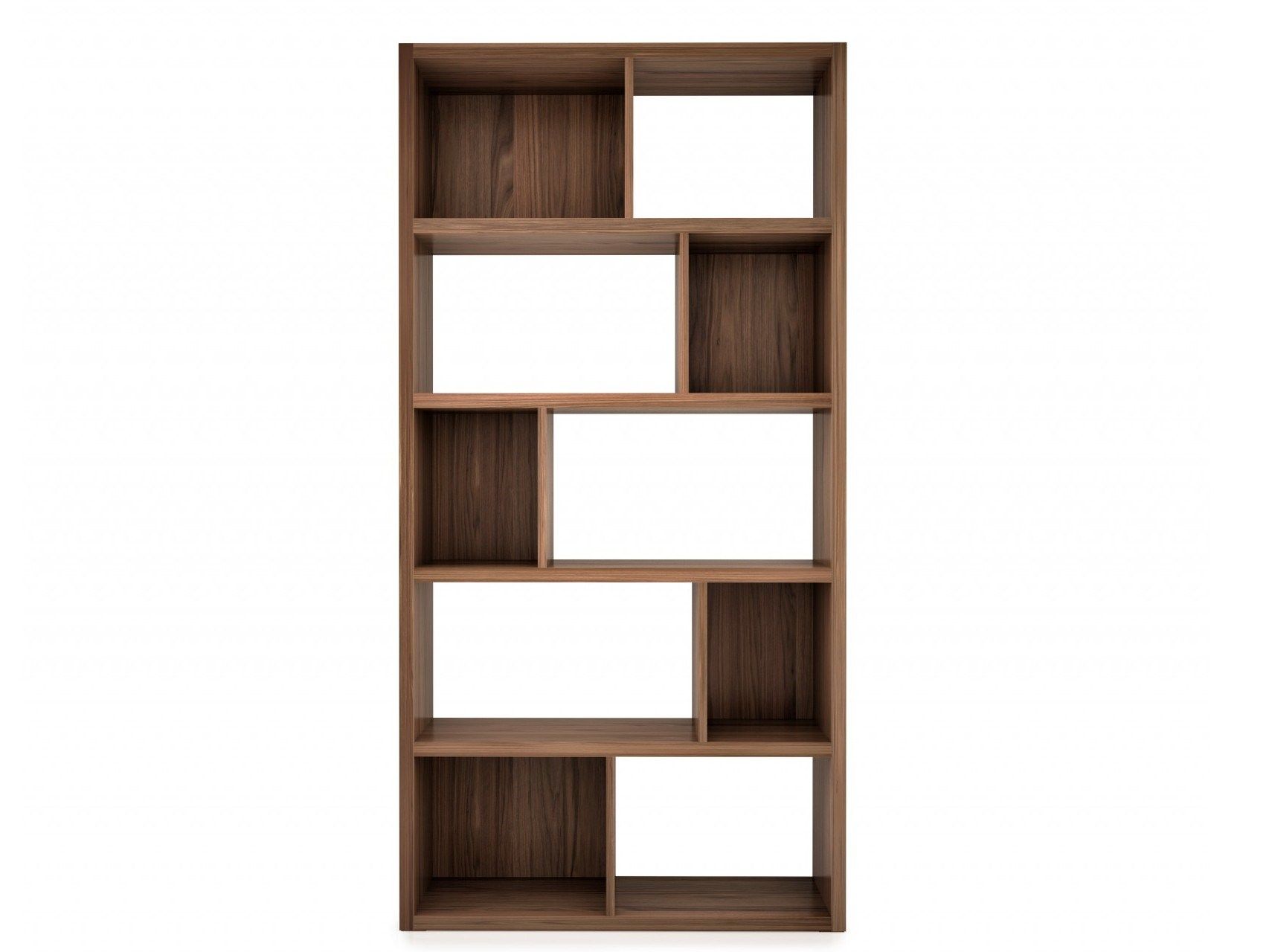 SWAN Open walnut bookcase By Huppé | design Joël Dupras