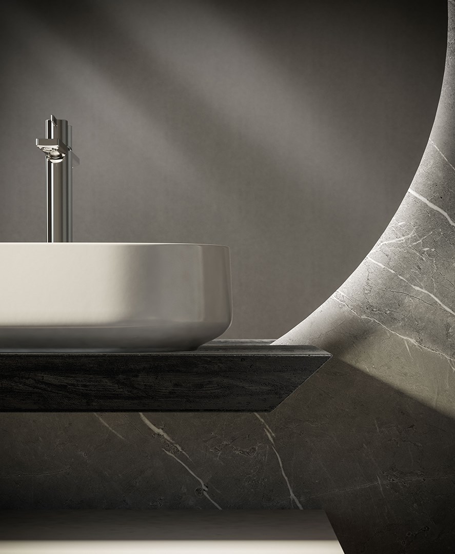 SWING 4.01 Vanity unit By BMT | design Lorenzo Granocchia