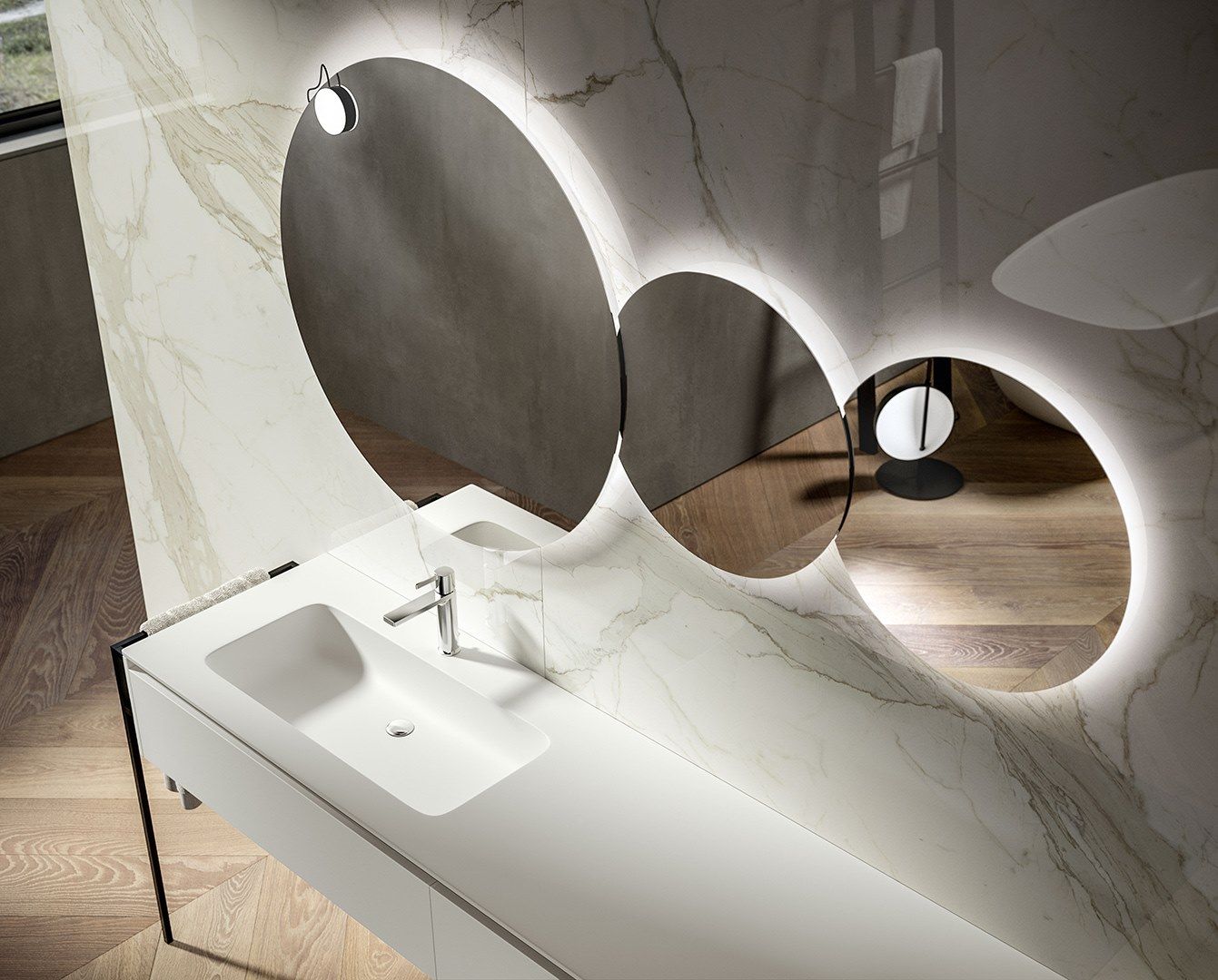 SWING 4.02 Vanity unit By BMT | design Lorenzo Granocchia