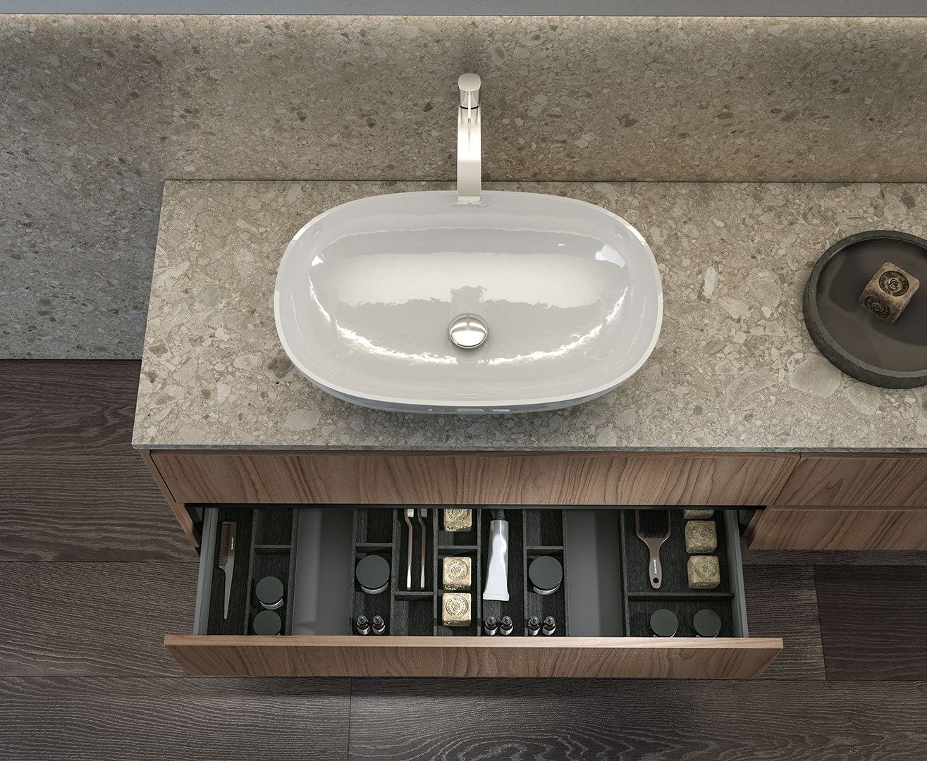 SWING 4.13 vanity unit By BMT design Lorenzo Granocchia