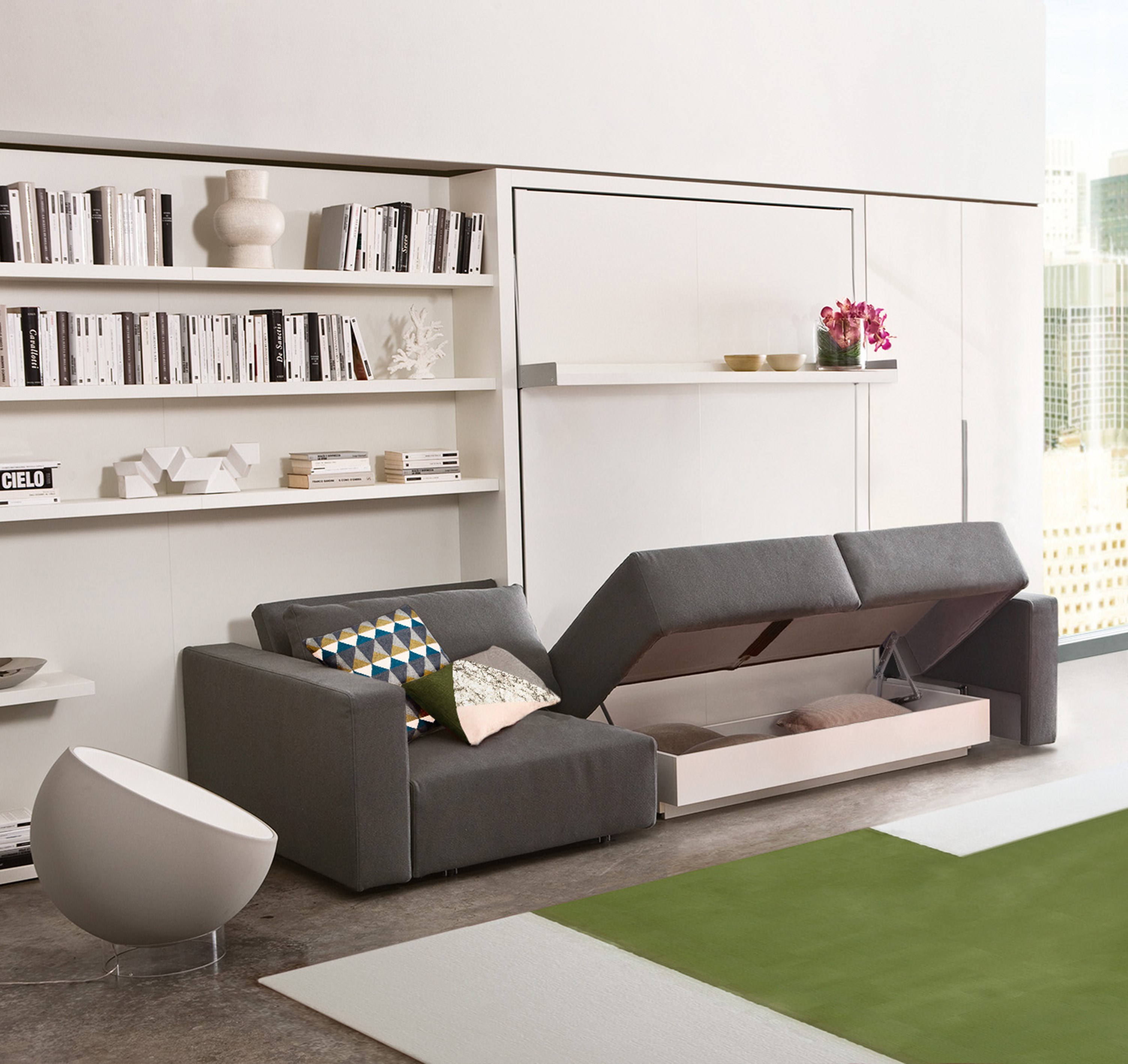 SWING Sofa / storage wall By CLEI | design Pierluigi Colombo