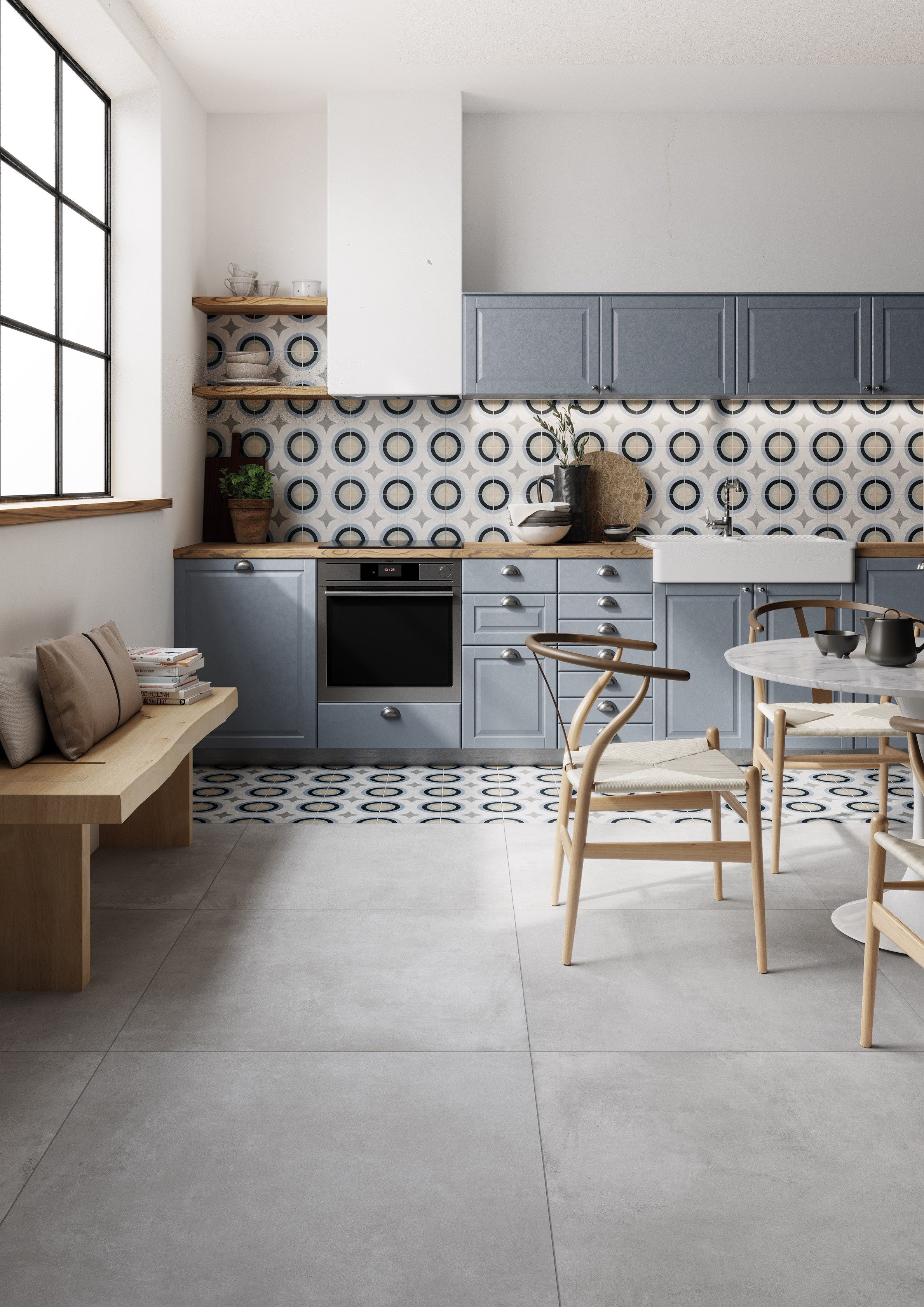 Porcelain stoneware wall/floor tiles with encaustic effect SWING By ...