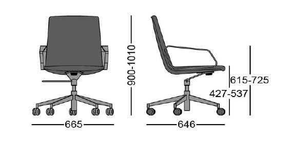 SWING | Low back office chair Swing Collection By SELLEX design ...