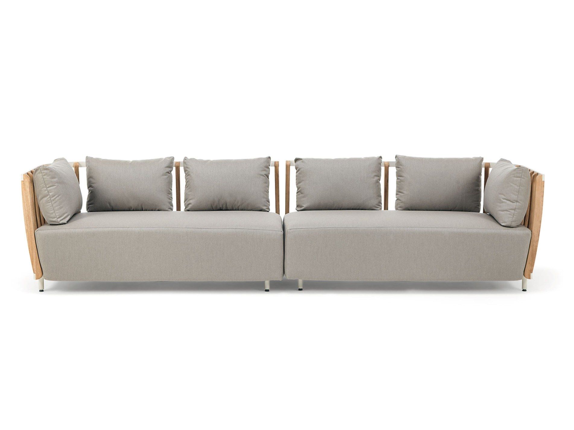 SWING Modular teak garden sofa By Ethimo