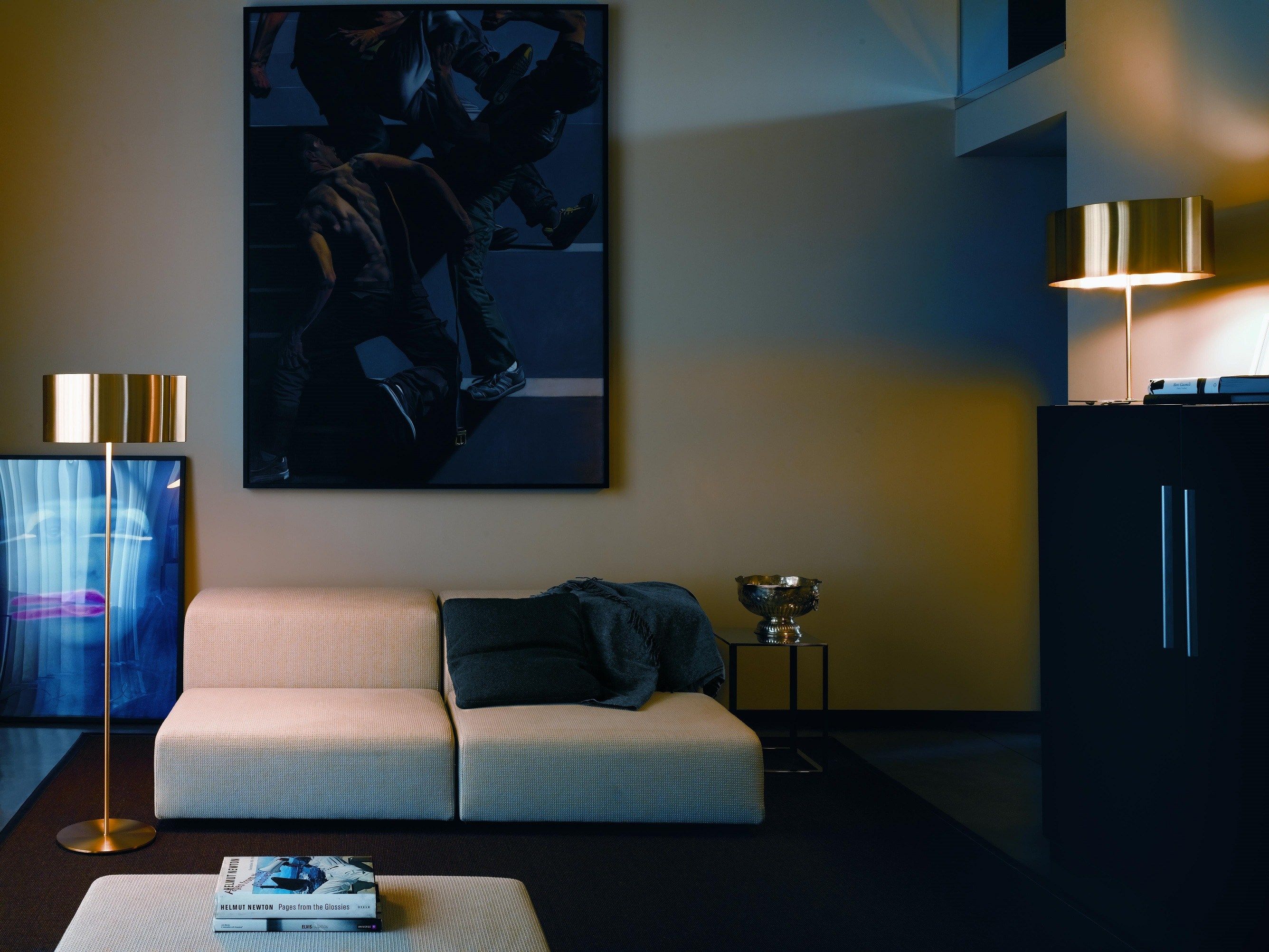 Direct-indirect light metal table lamp with dimmer SWITCH - 206 By ...