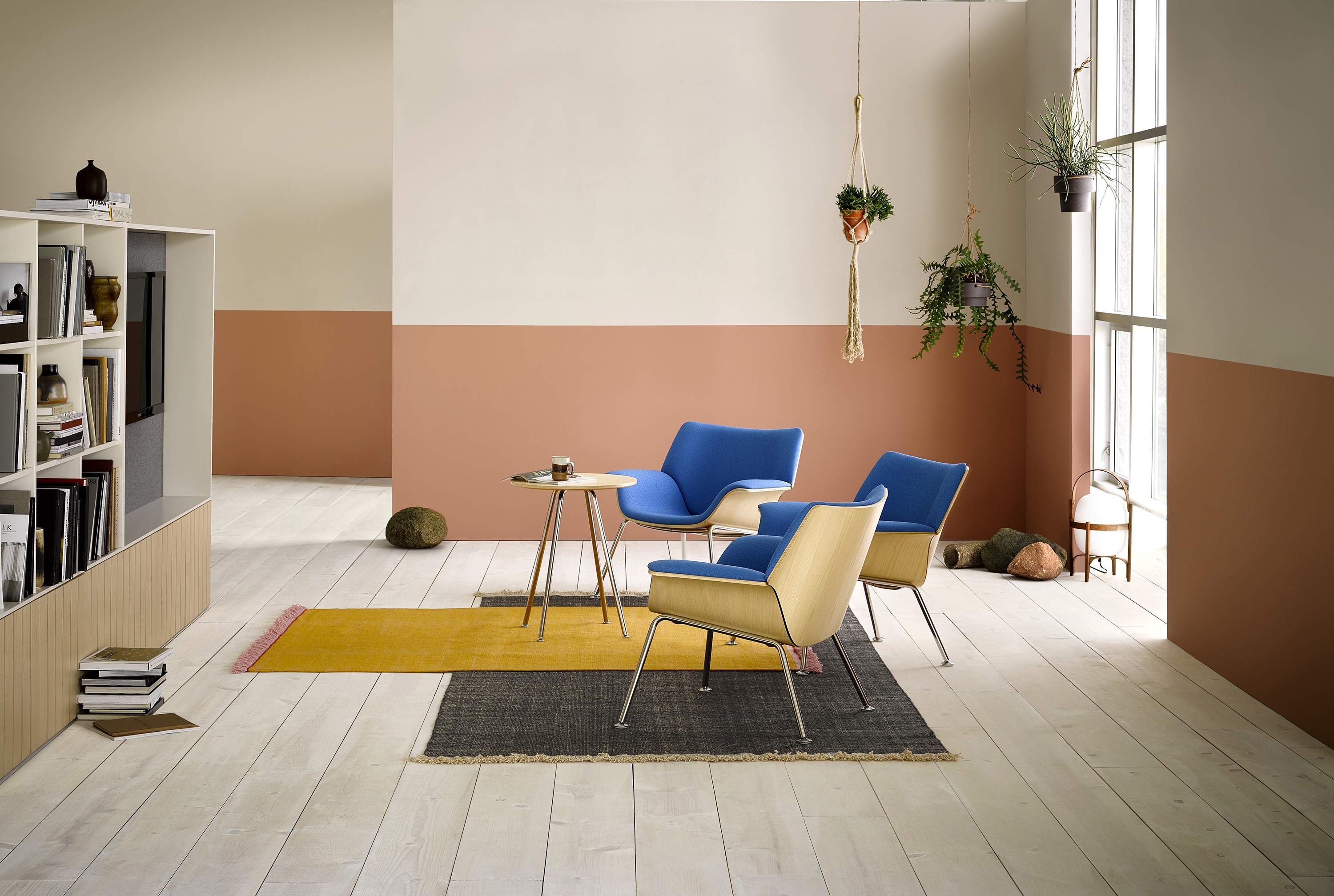 SWOOP Fabric easy chair with armrests By Herman Miller | design Brian Kane