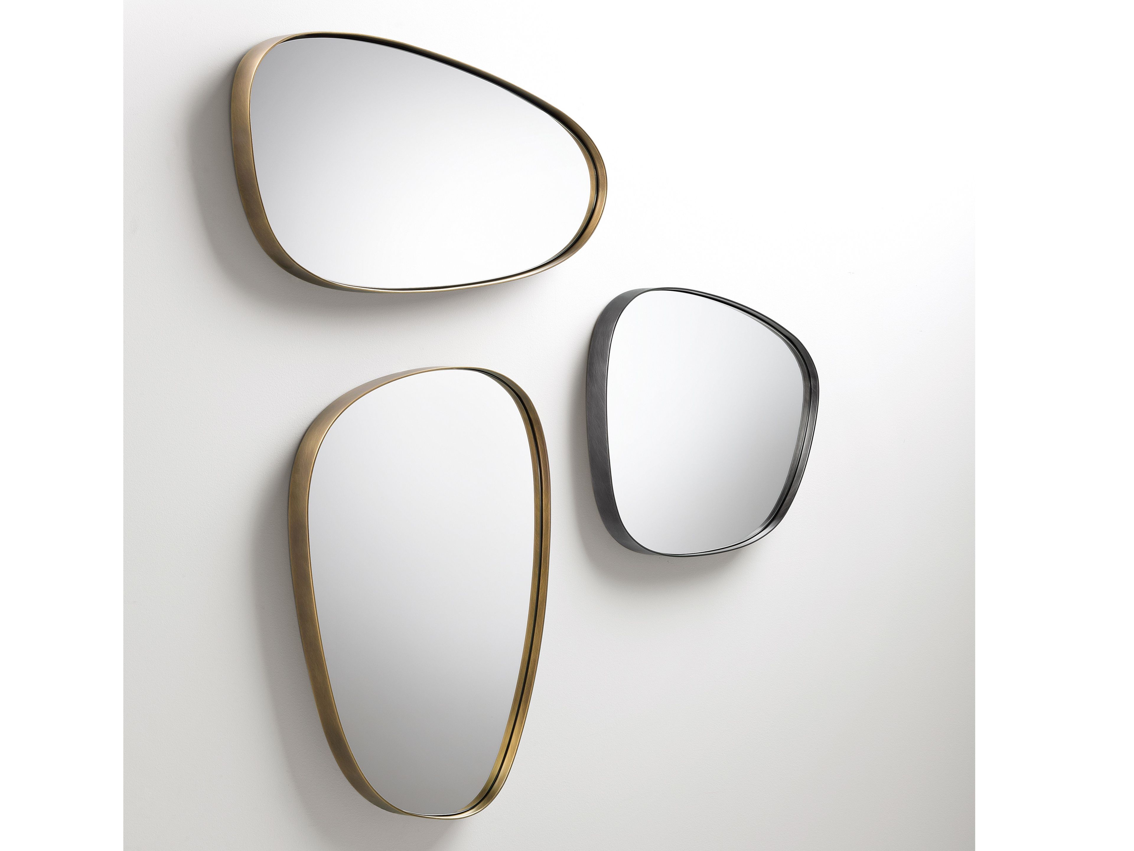 SYRO Metal framed wall-mounted mirror By DE CASTELLI | design Emilio Nanni