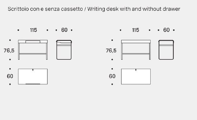 ALPHABET Secretary desk By Saba Italia