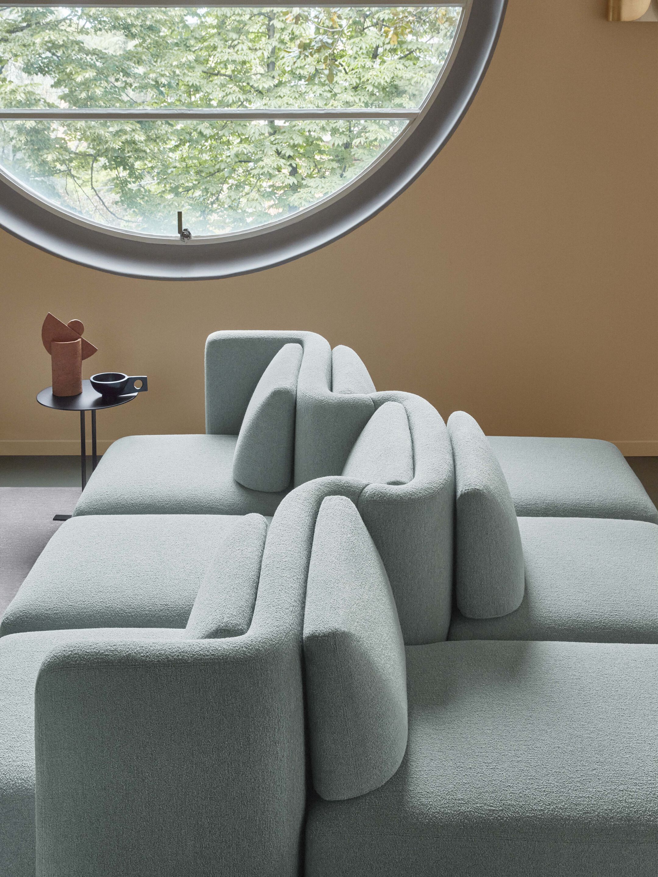 GALA Modular fabric sofa By Saba Italia | design Cristina Celestino