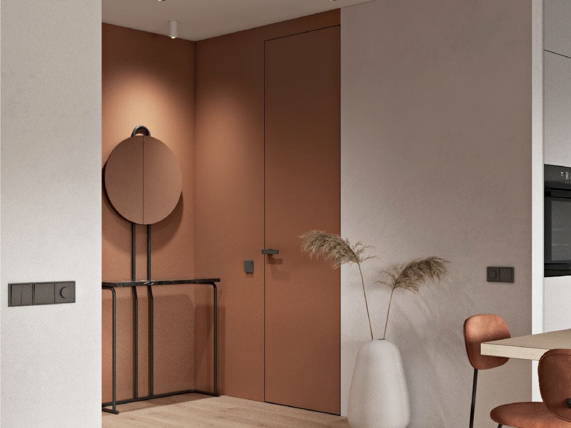 LINE TIMBER Controtelaio per porta scorrevole By Saheco